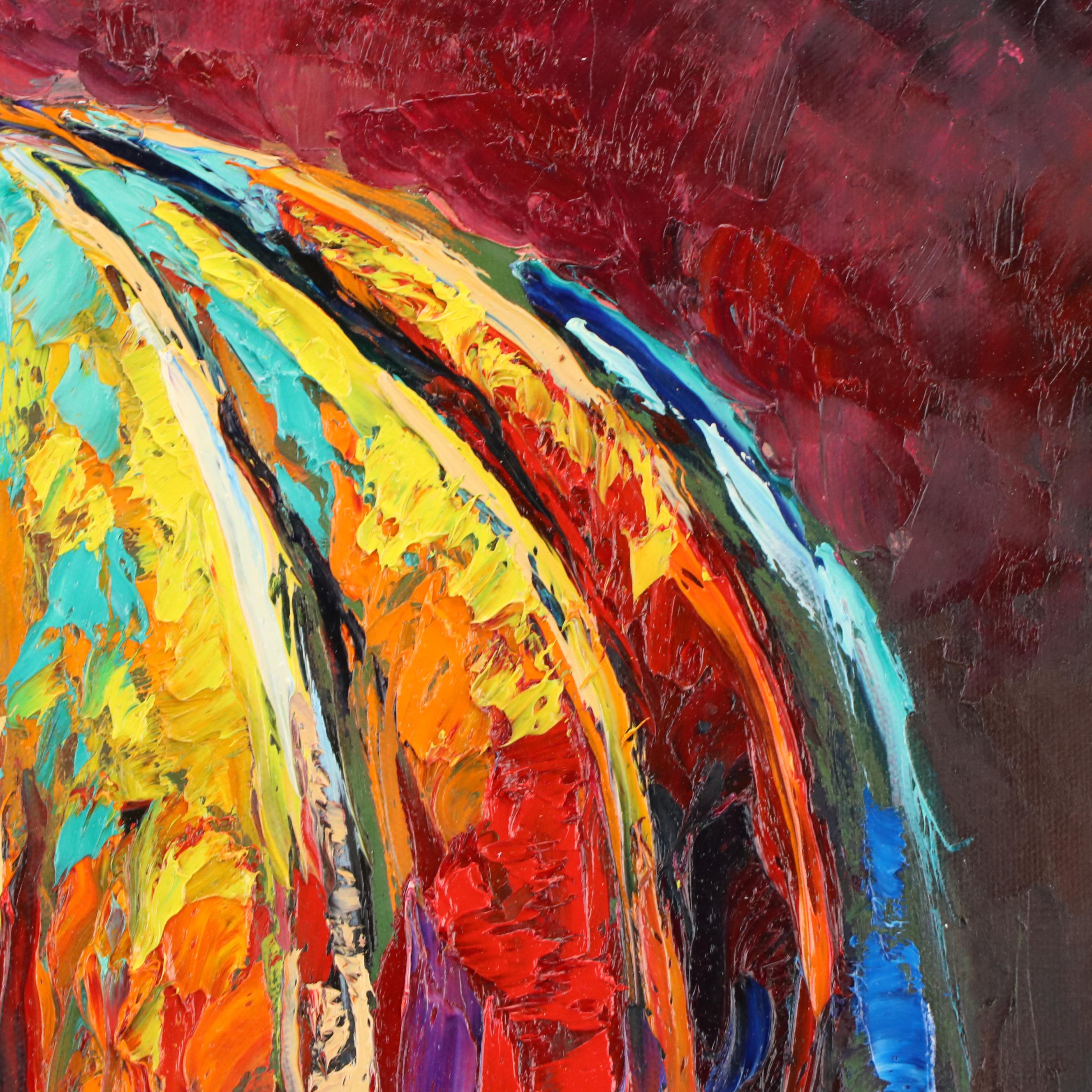 Caleb Thomas Abstract Oil Painting of an Orb, 21st Century | EBTH