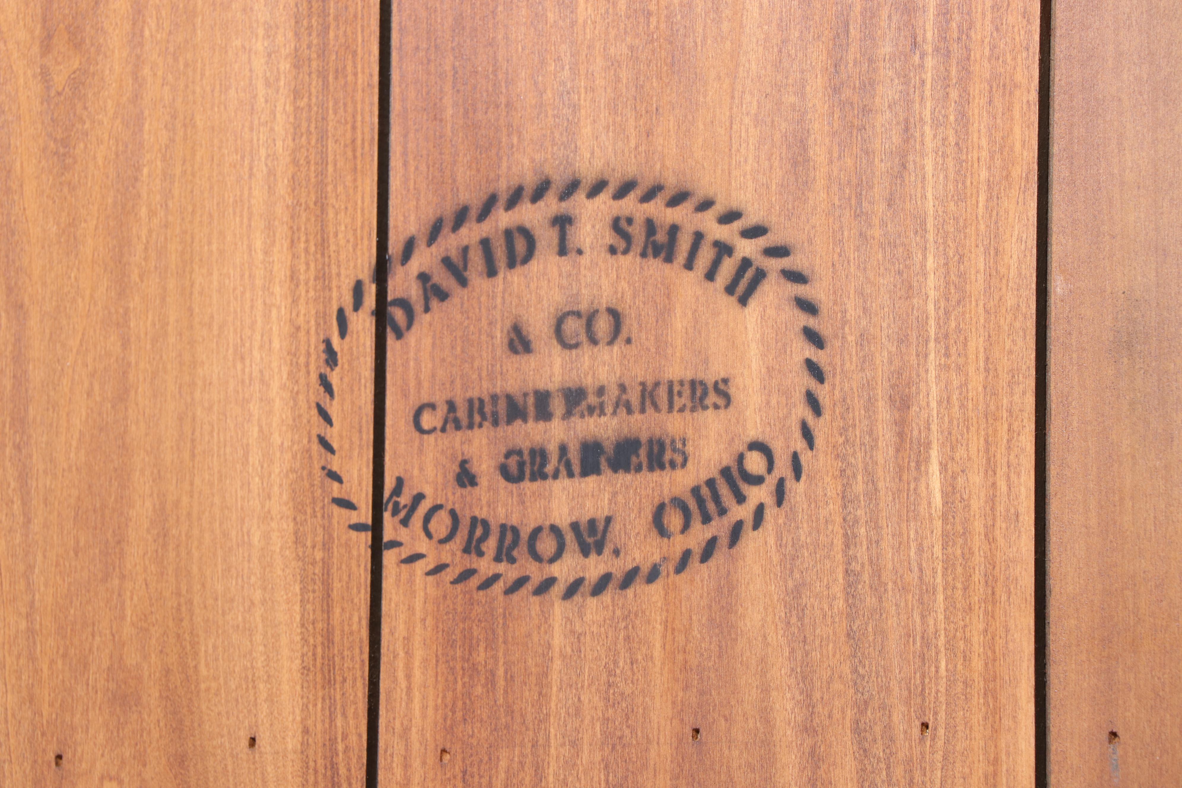 David T. Smith American Primitive Style Poplar Two-Piece Cupboard | EBTH