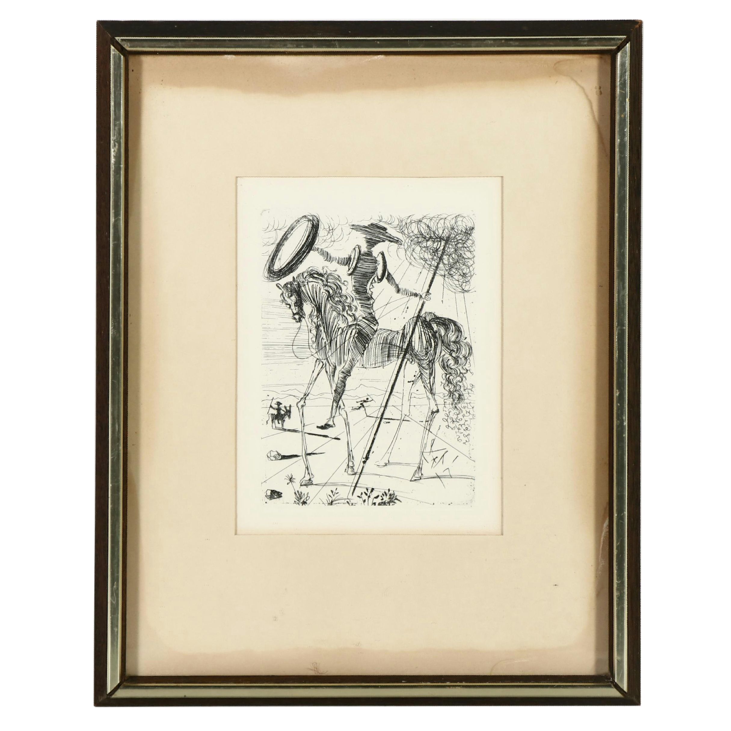 Salvador Dalí Restrike Etching "Don Quixote" | EBTH