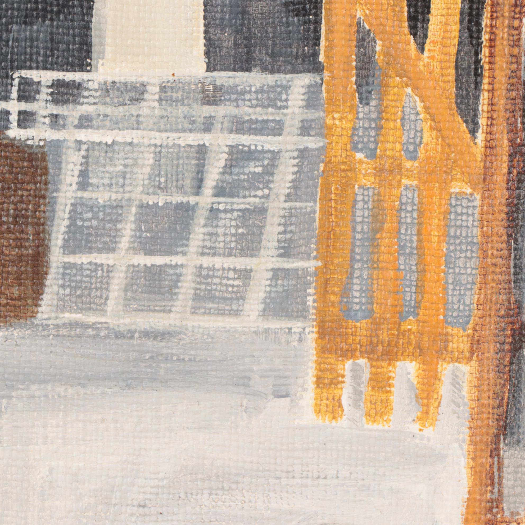 Elizabeth Finn Acrylic Interior Painting, 20th Century | EBTH