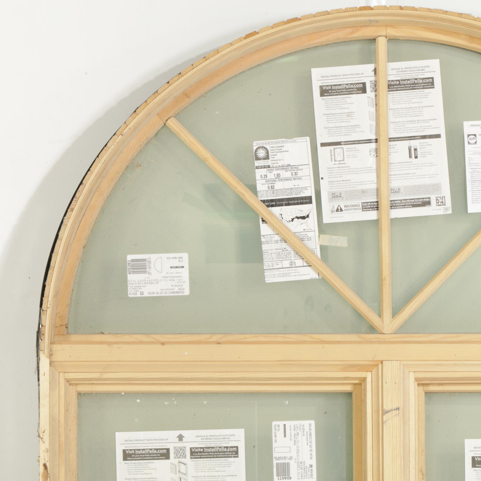 Pella Custom Arch-Top Double Casement Window, 2019 | EBTH