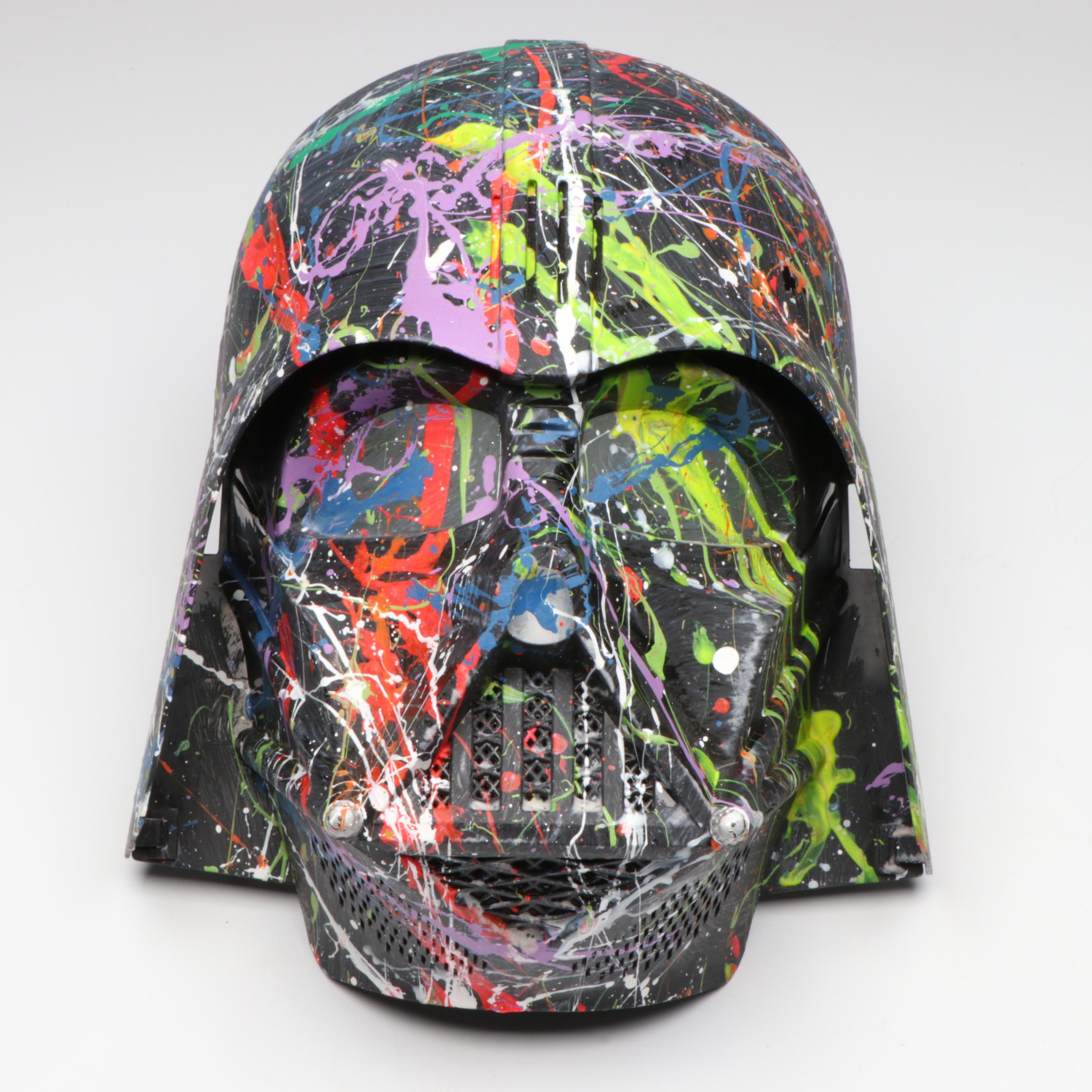 E.M. Zax Drip-Painted Darth Vader Mask, 2024 | EBTH