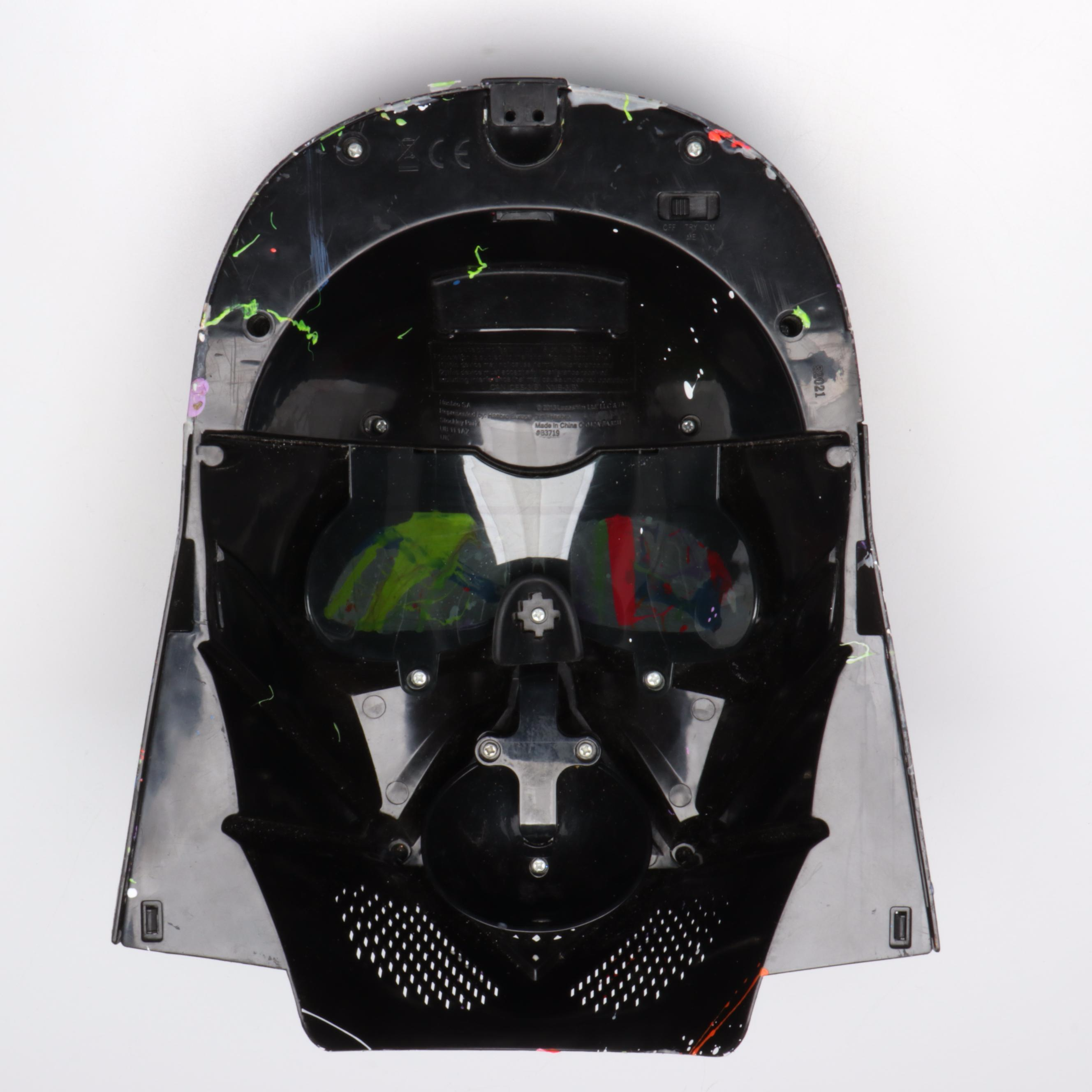 E.M. Zax Drip-Painted Darth Vader Mask, 2024 | EBTH