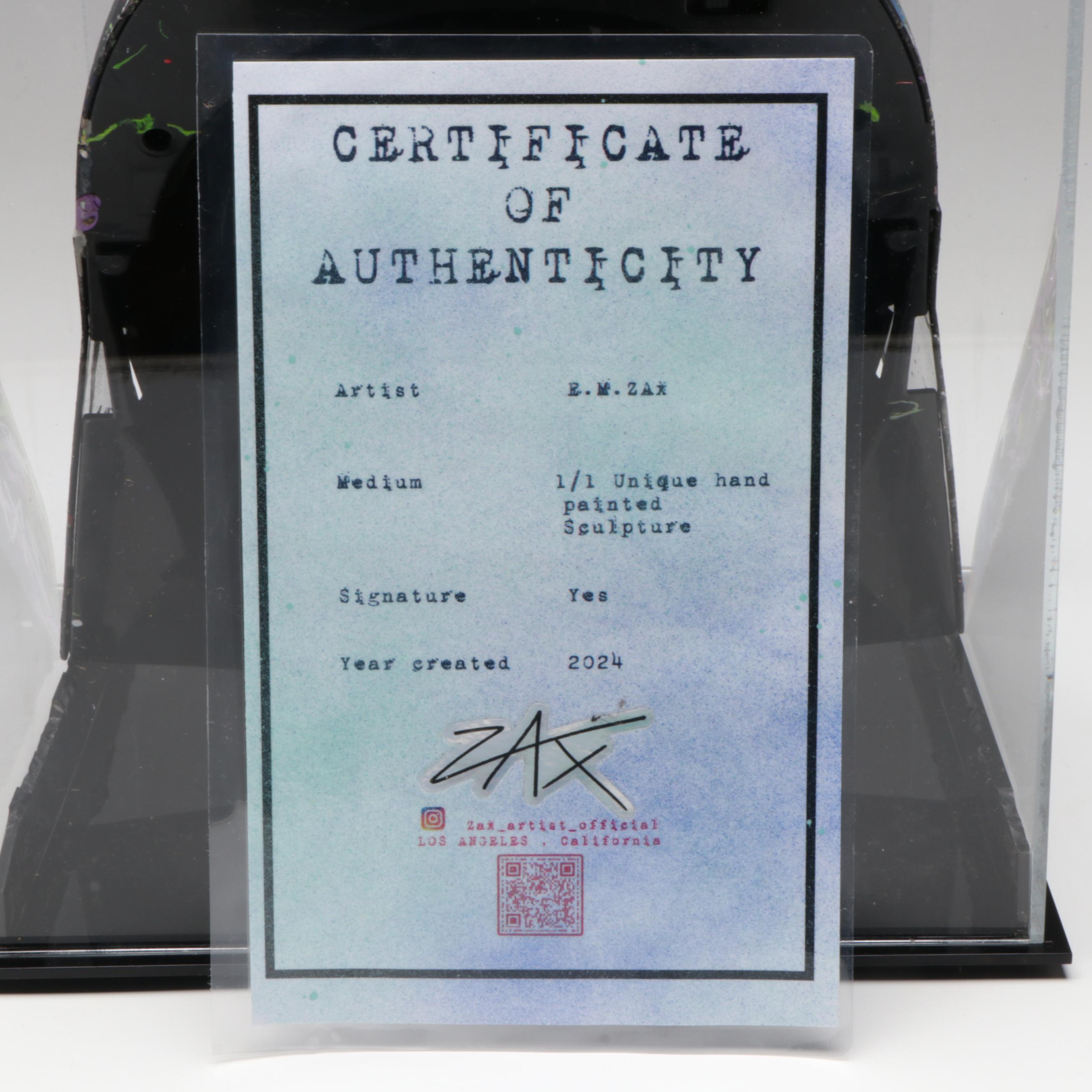 E.M. Zax Drip-Painted Darth Vader Mask, 2024 | EBTH