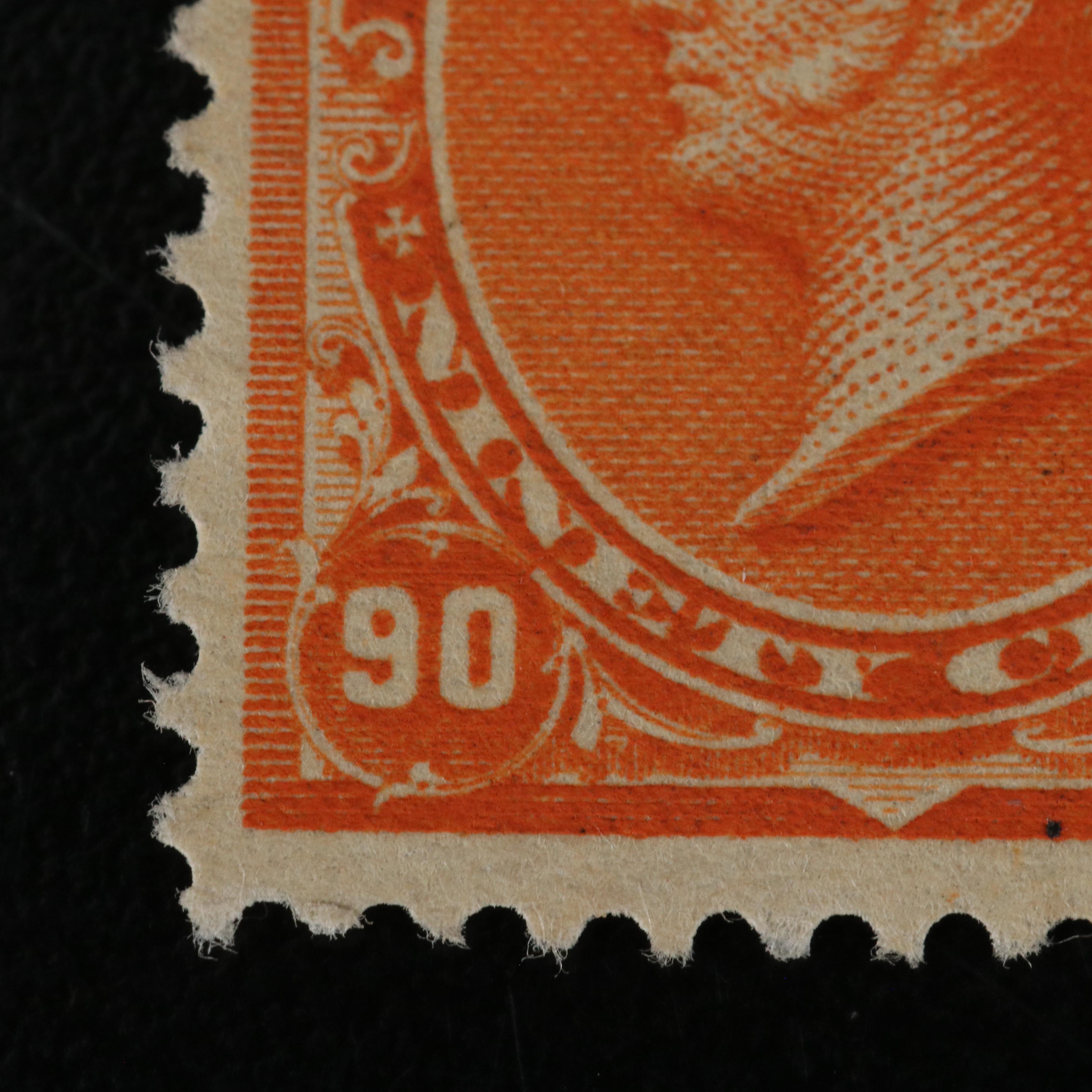 1890 U.S. 90-Cent Oliver Perry Postage Stamp, Scott 229 | EBTH