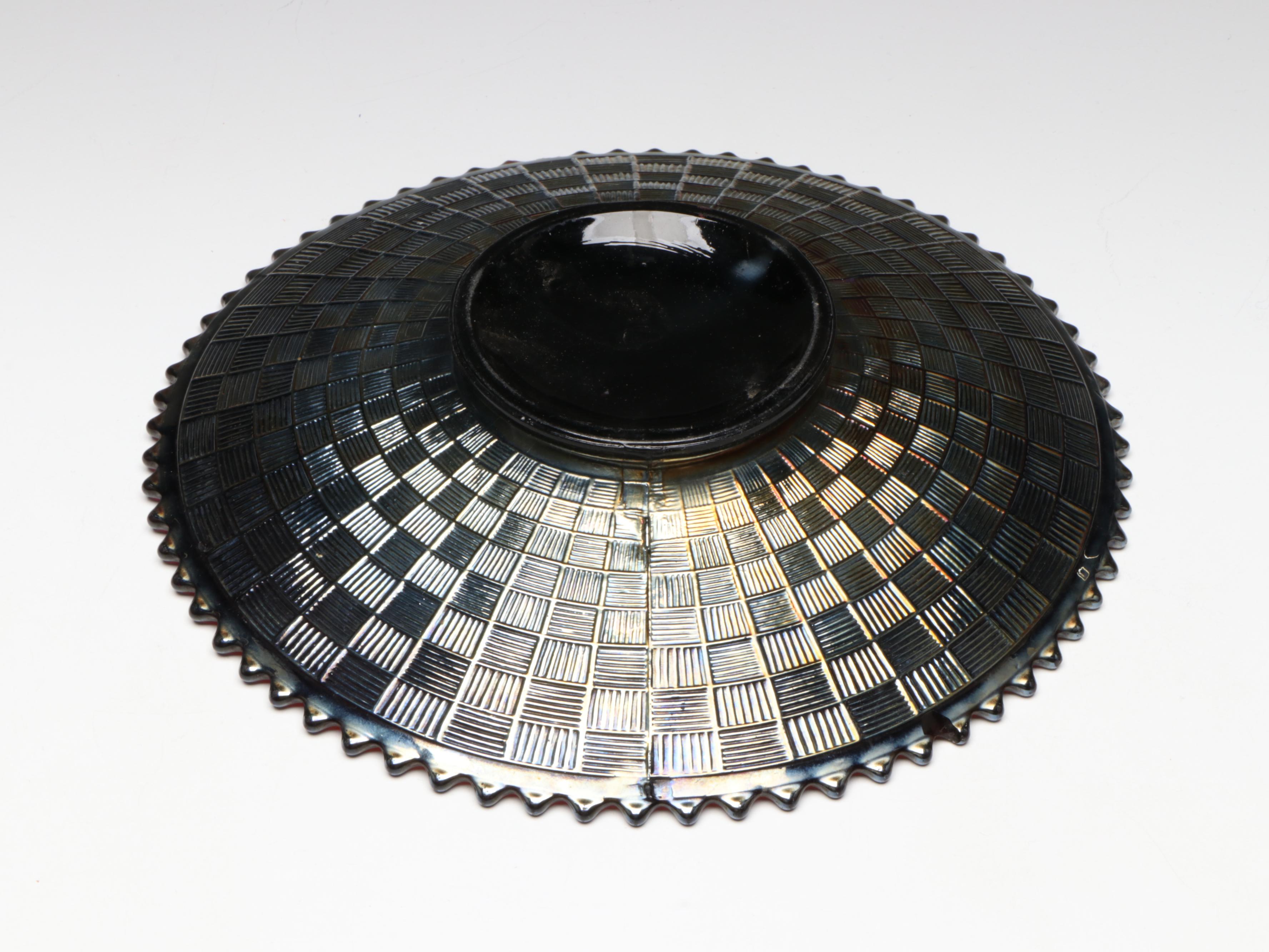 Westmoreland Peacock Carnival Glass Cup with More Carnival Glass Table ...