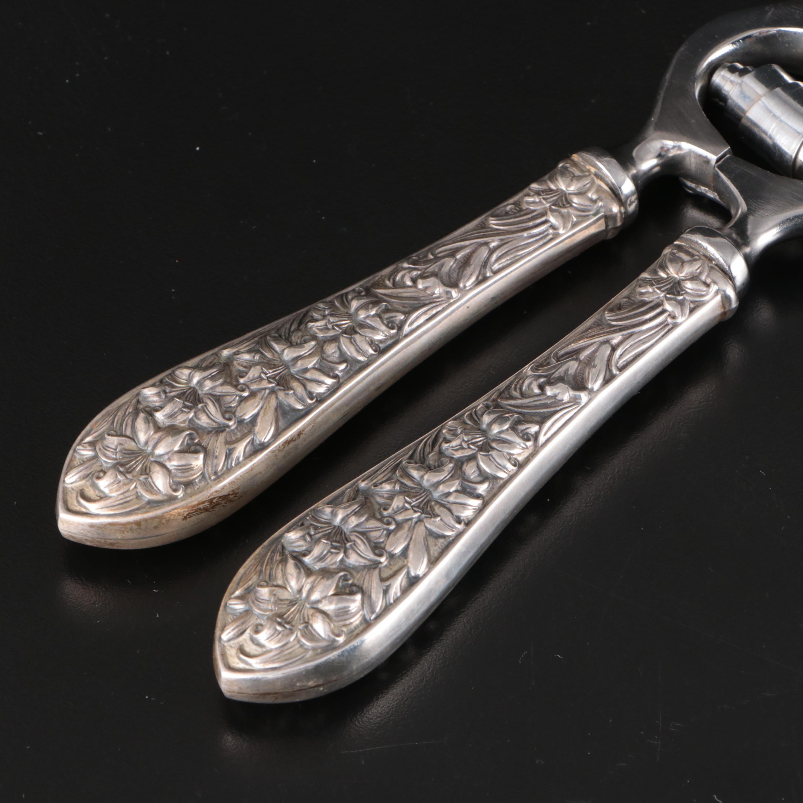 Italian Sterling Silver Handled Pastry Server and Kitchen Shears | EBTH