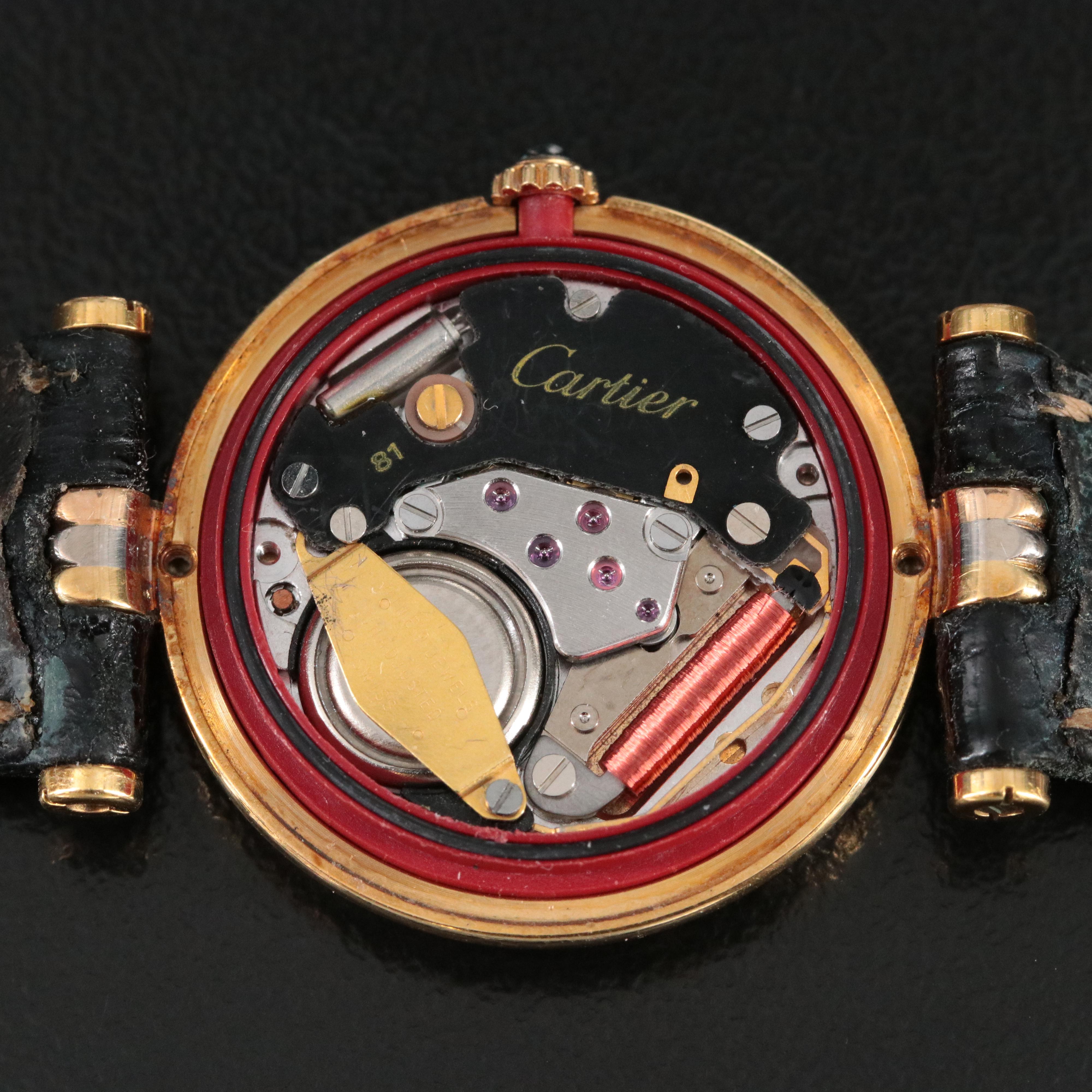 18K Cartier Vendome Trinity Quartz Watch | EBTH