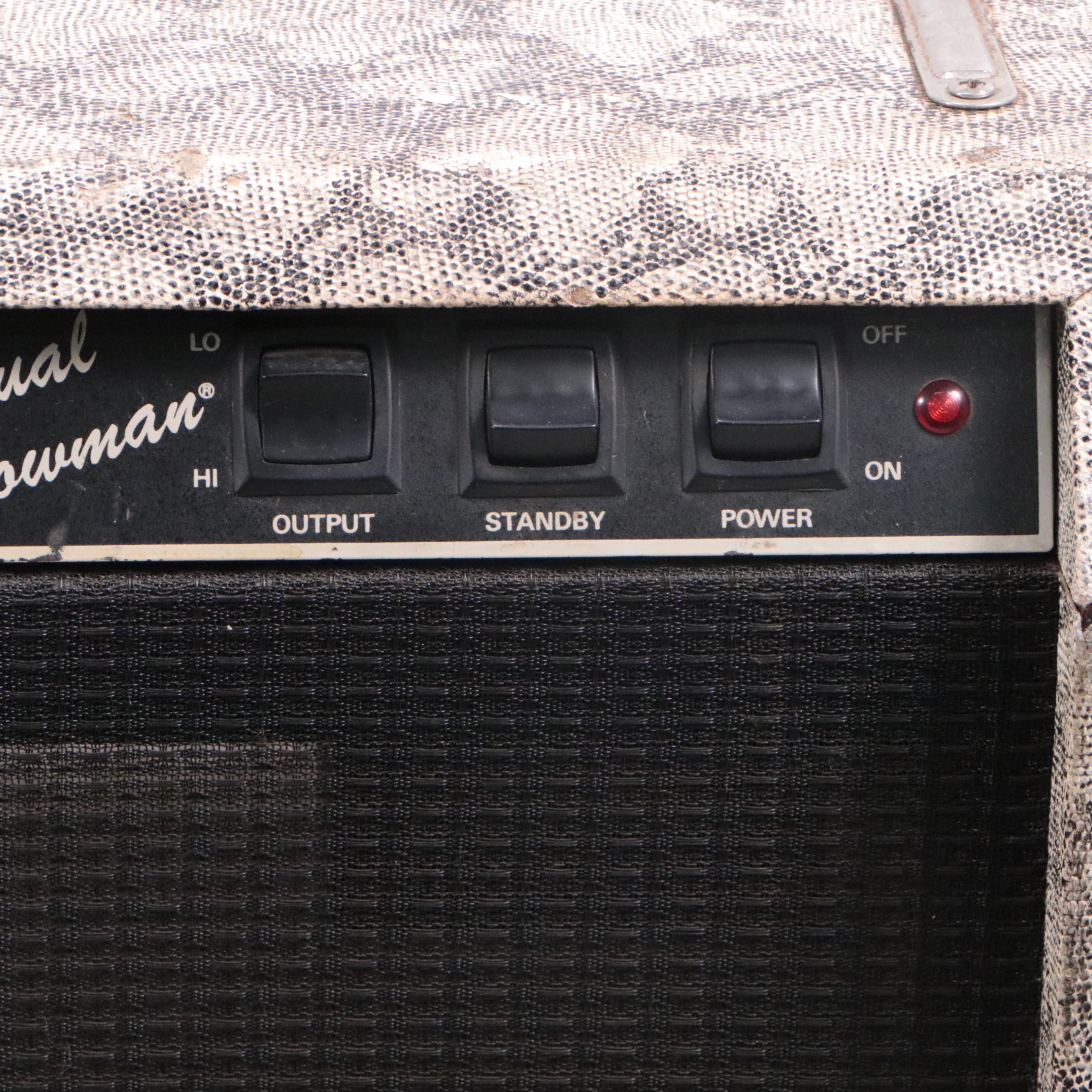 Fender Dual Showman Amp and Soldano Speaker Cab with Faux Snake Skin ...