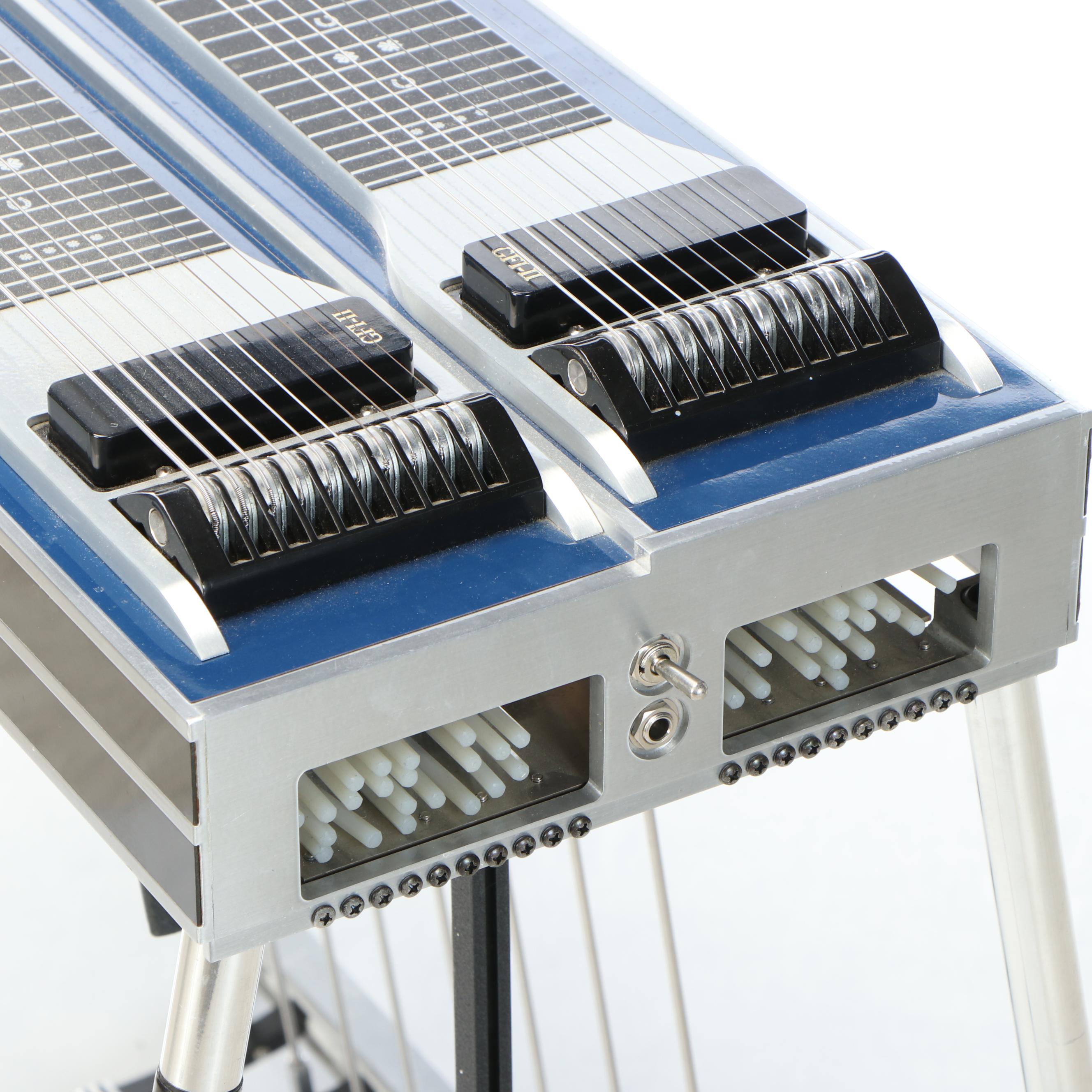 GFI Ultra Double Neck Ten-String Pedal Steel Guitar with Case, Seat and ...