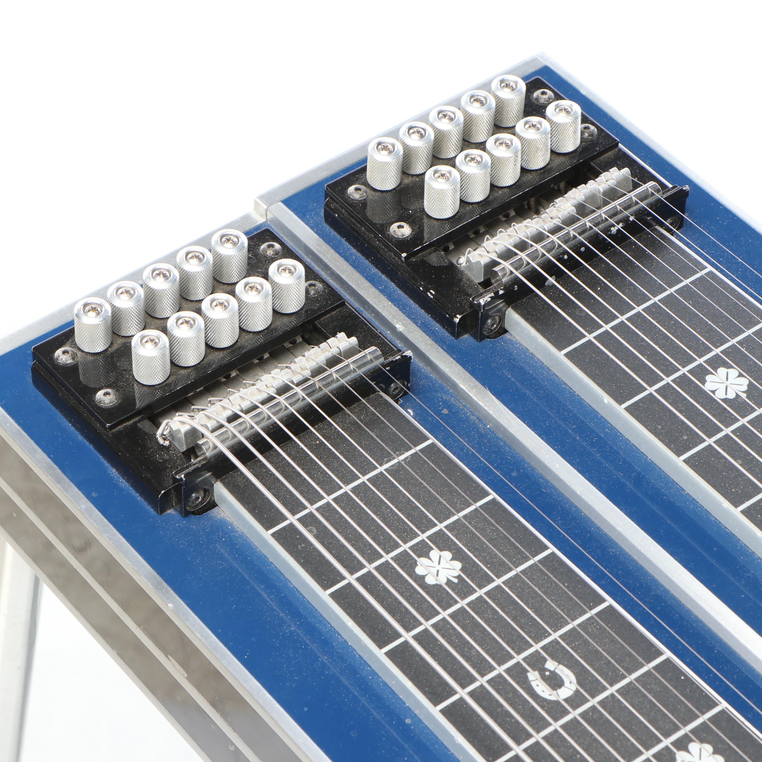 GFI Ultra Double Neck Ten-String Pedal Steel Guitar with Case, Seat and ...
