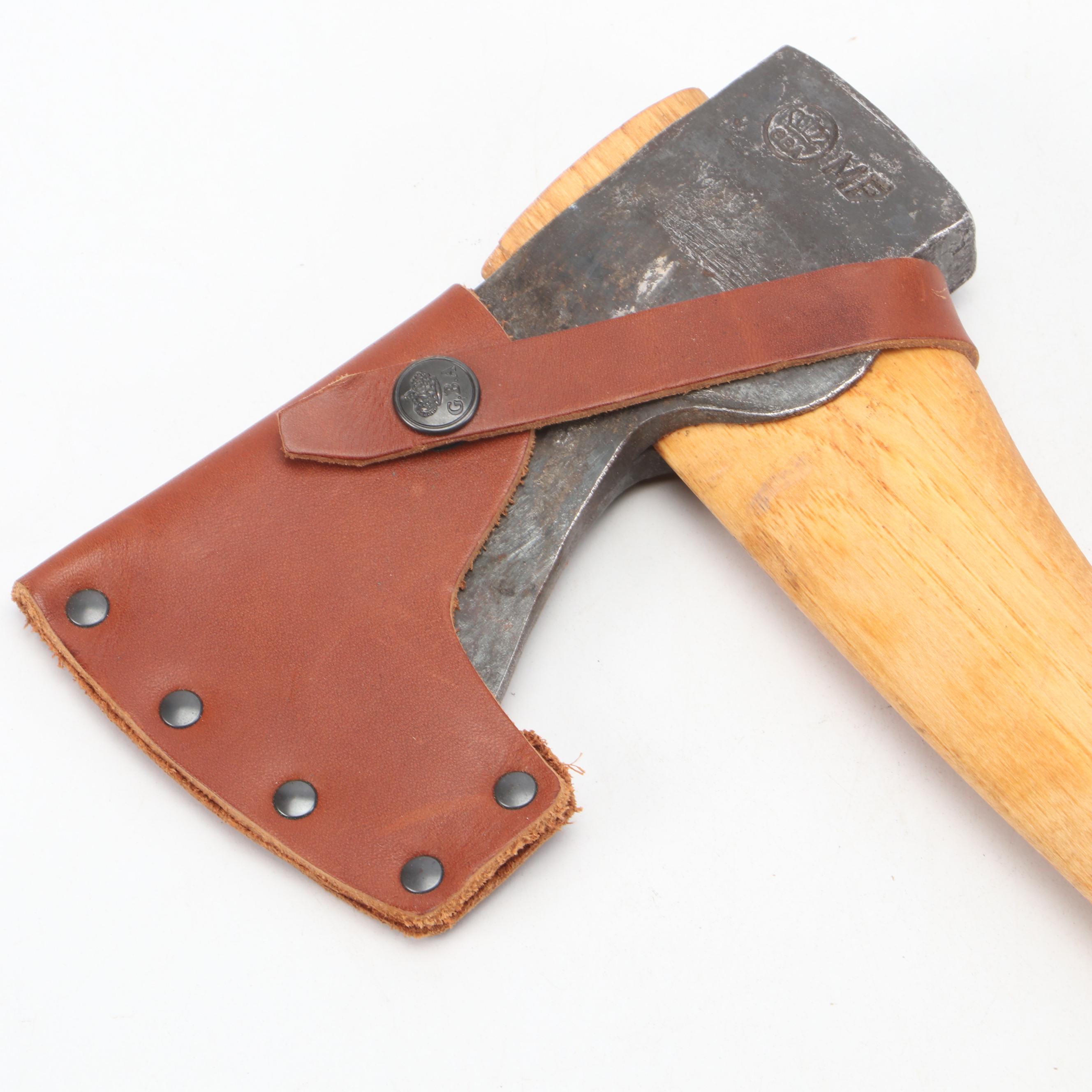 Gränsfors Bruk Sweden Handcrafted Axe with Leather Scabbard | EBTH