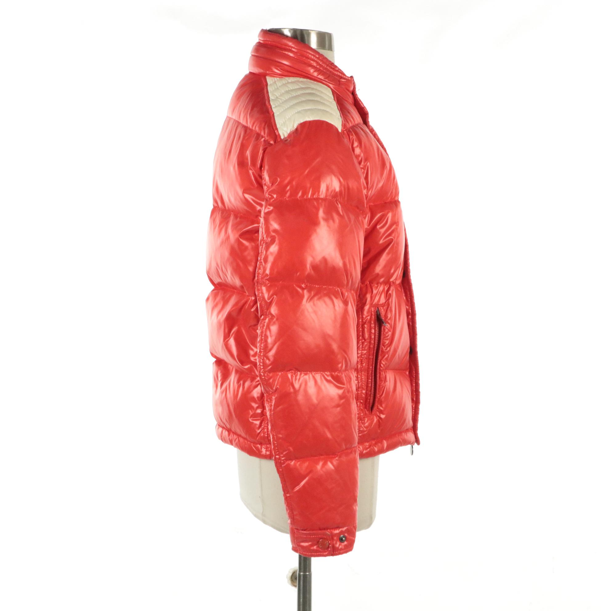 Moncler Zipper and Snap-Front Puffer Jacket with Zip Hood | EBTH
