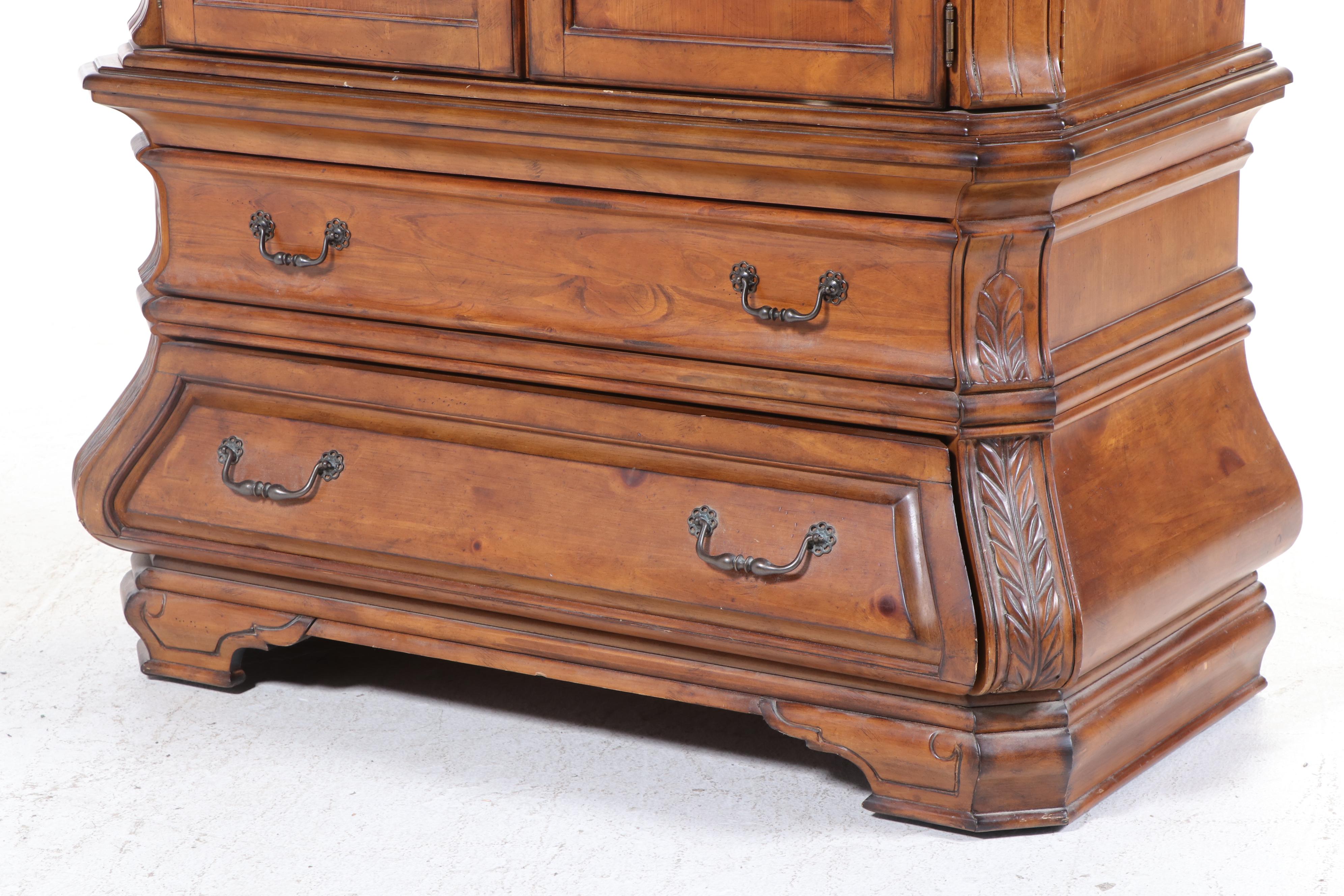 Michael Amini for AICO "Tuscano" Bombé Media Armoire | EBTH