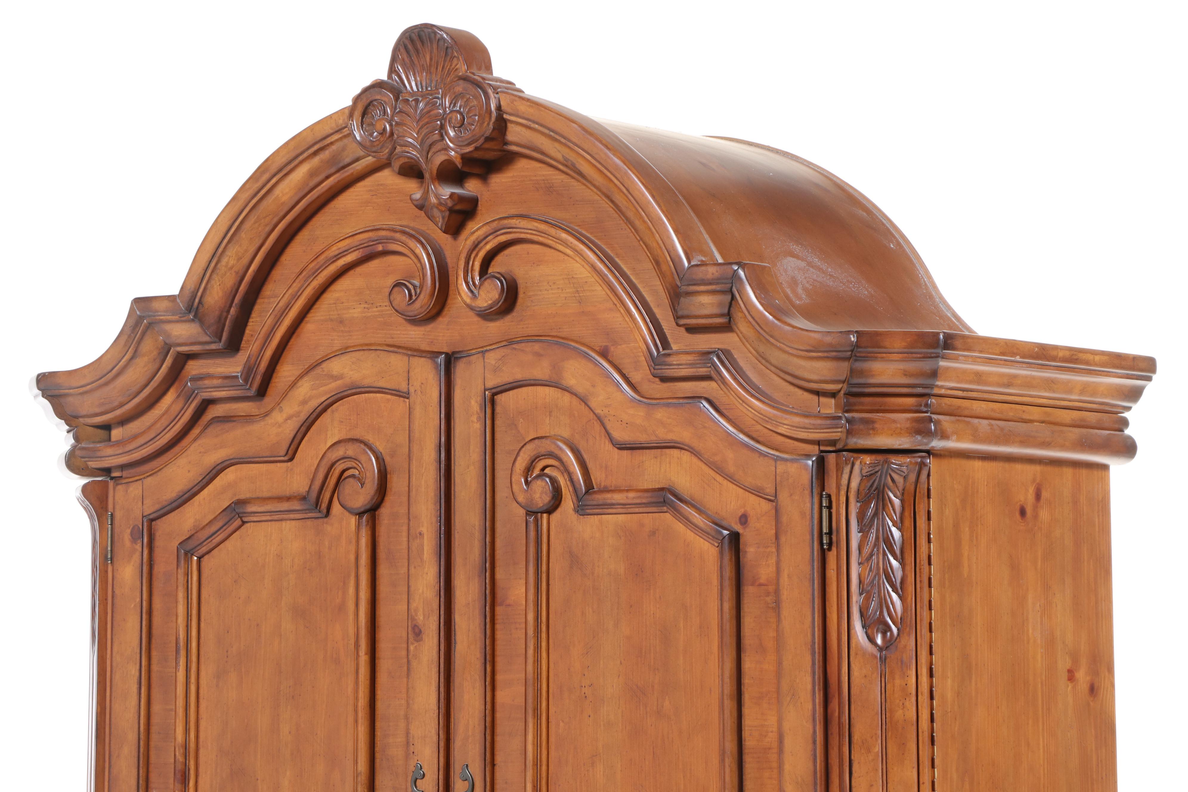 Michael Amini for AICO "Tuscano" Bombé Media Armoire | EBTH