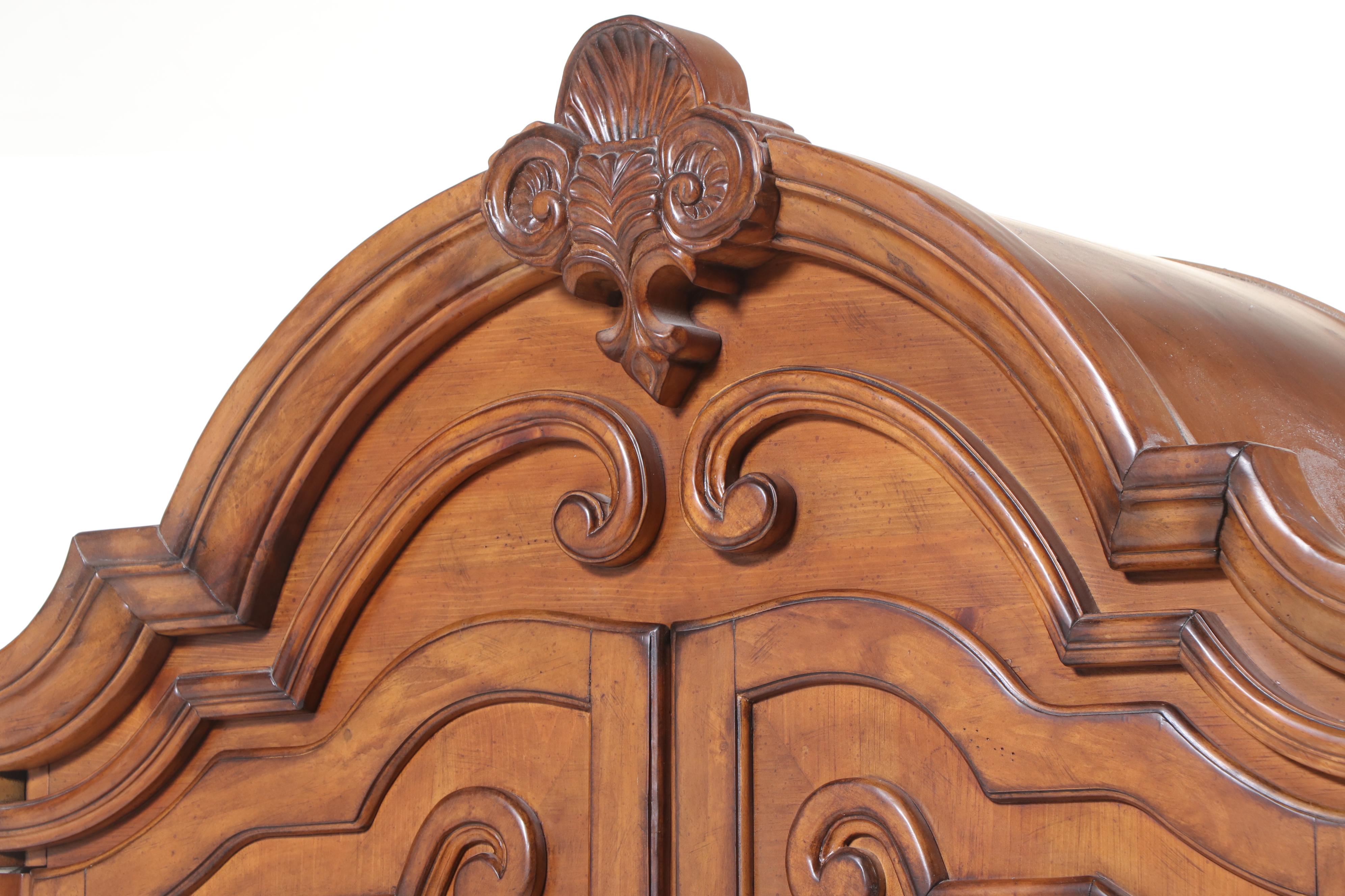 Michael Amini for AICO "Tuscano" Bombé Media Armoire | EBTH