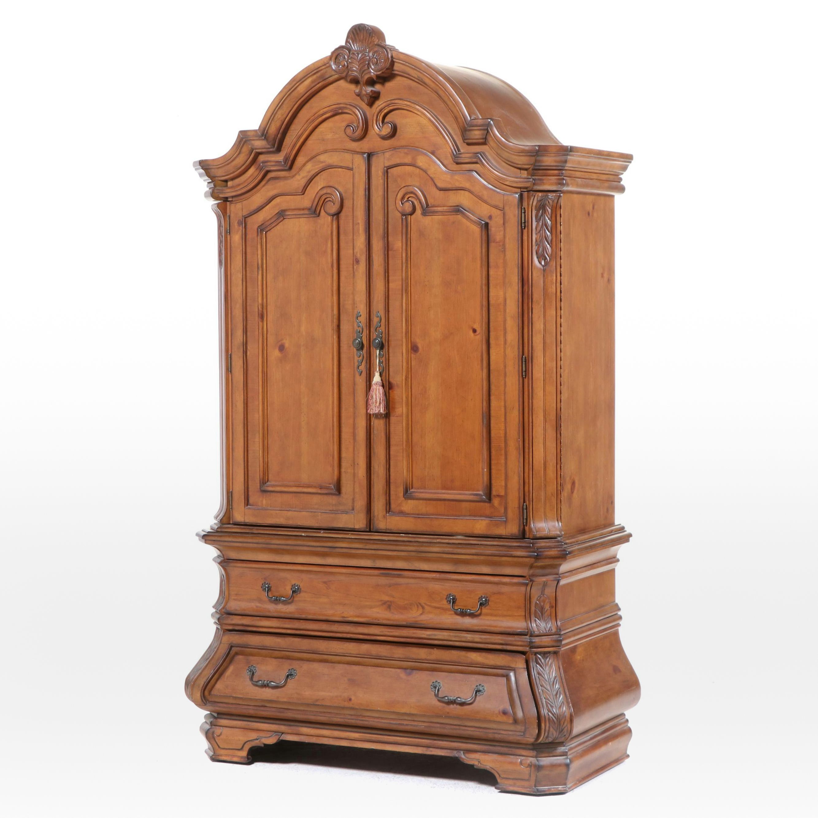 Michael Amini for AICO "Tuscano" Bombé Media Armoire | EBTH