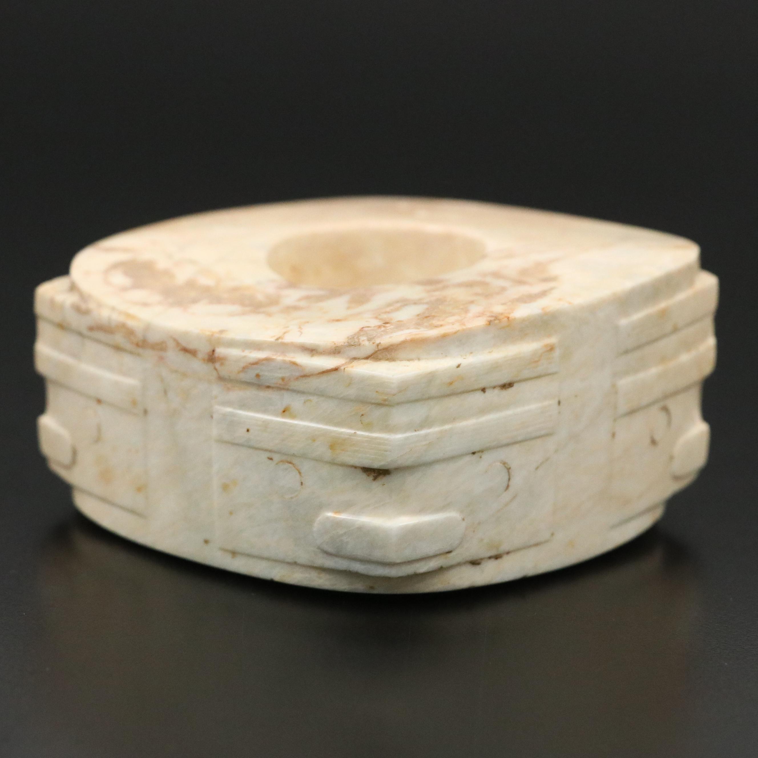 Neolithic Period China Liangzhu Culture Marble Cong, Circa 3,000–2,500 ...