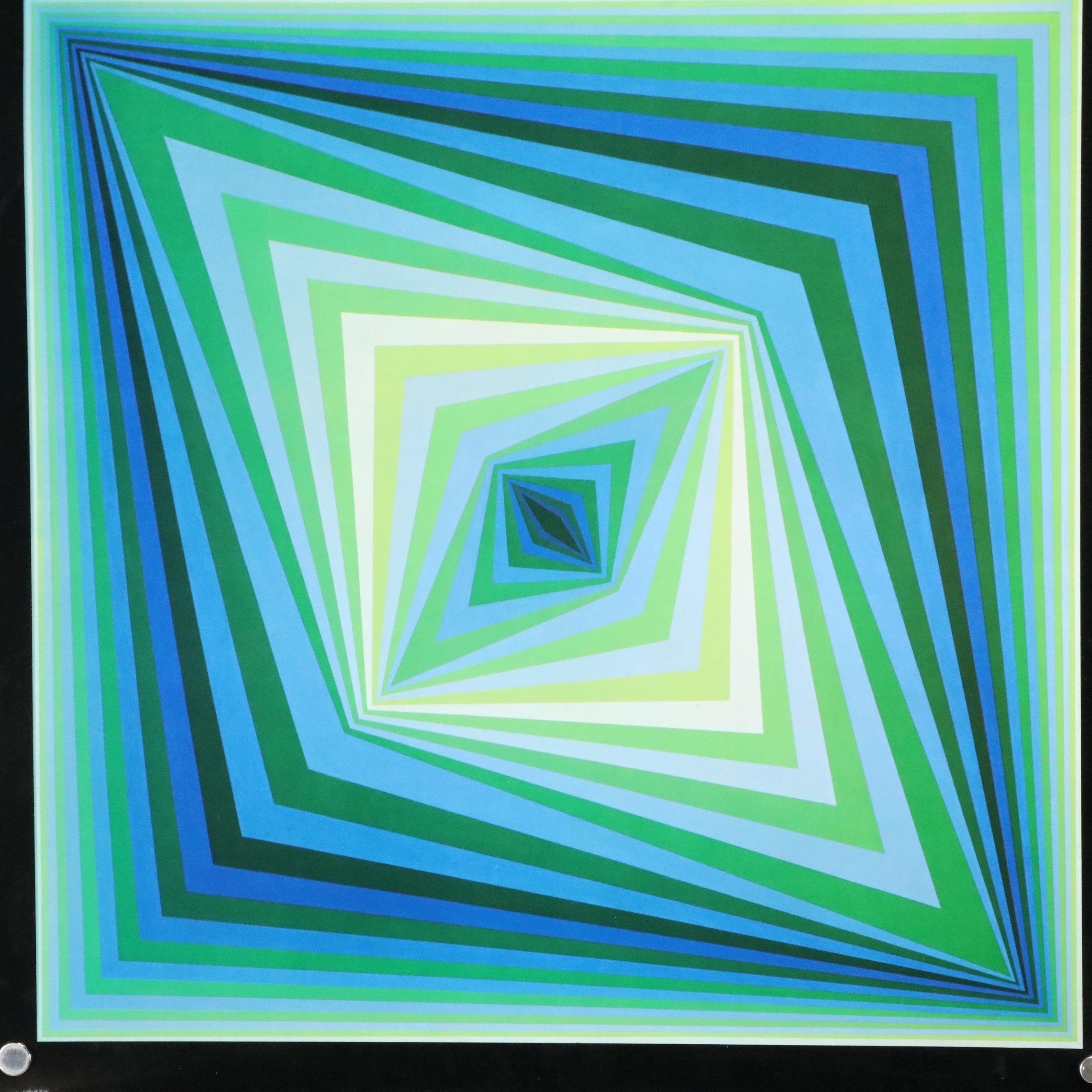 Offset Lithographs After Victor Vasarely from "Progressions 3," 1974 | EBTH