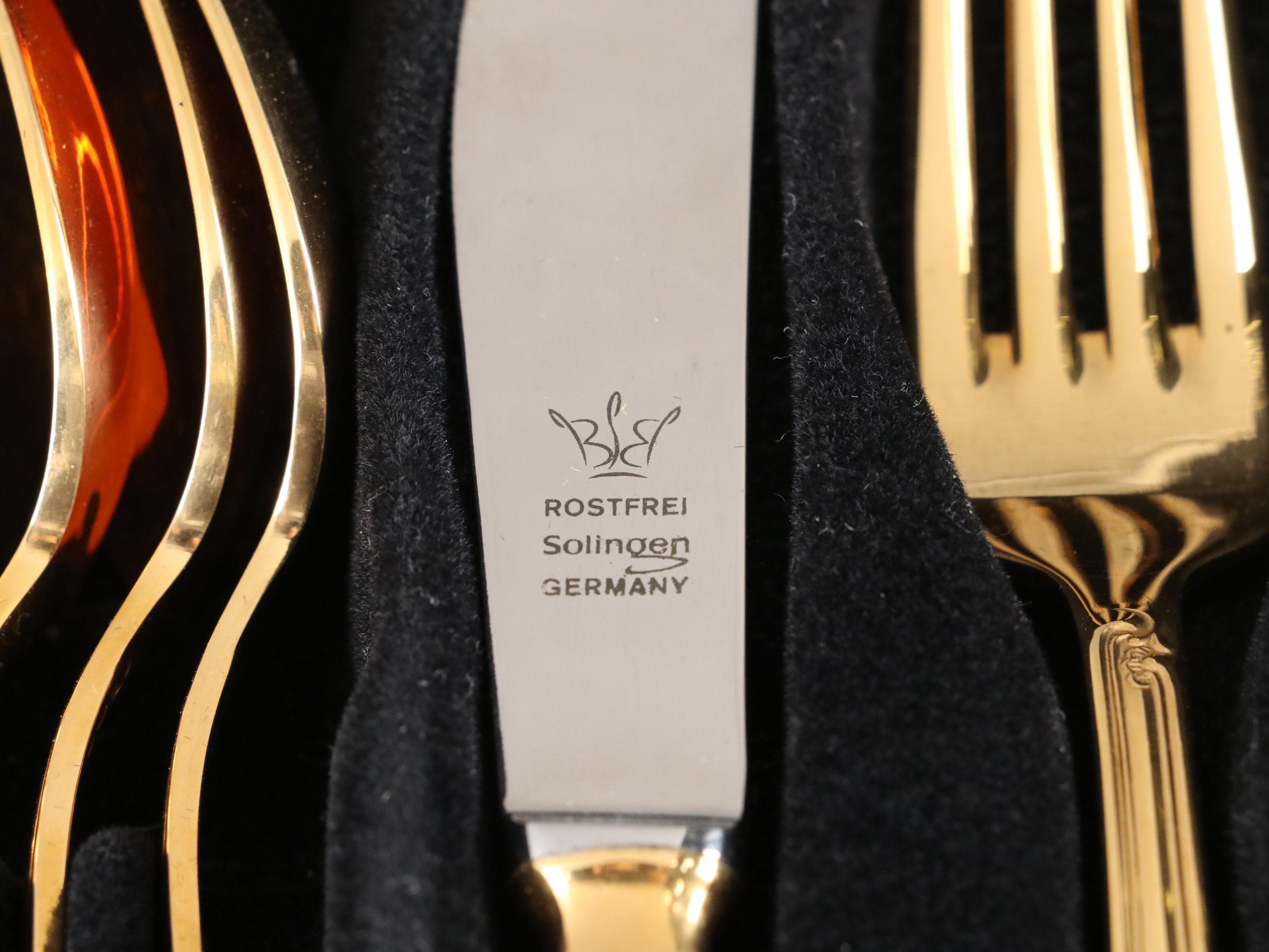 Solingen "Wien" Gold Plate Flatware | EBTH