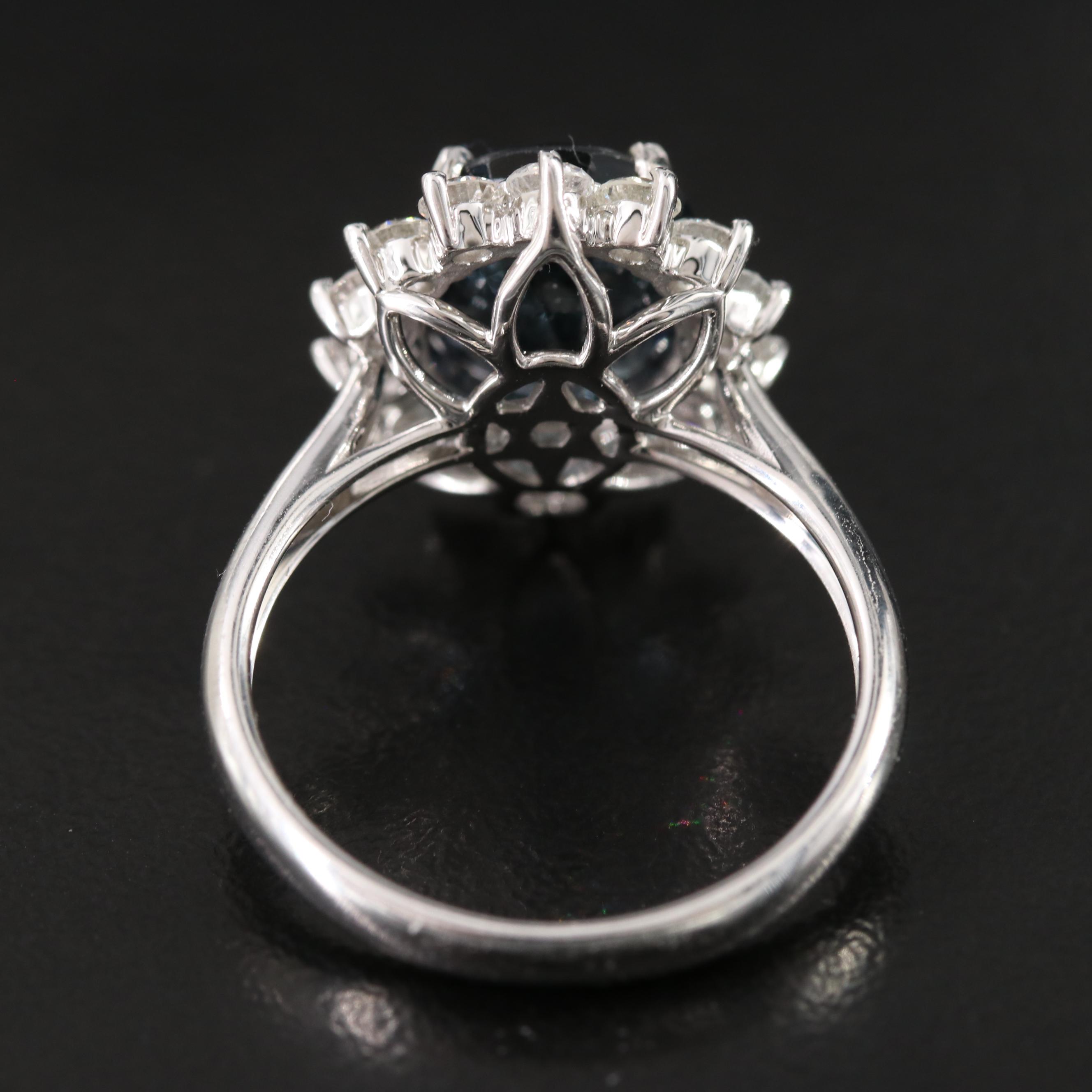 Michael Christoff 18K 4.10 CT Sapphire and Diamond Ring | EBTH