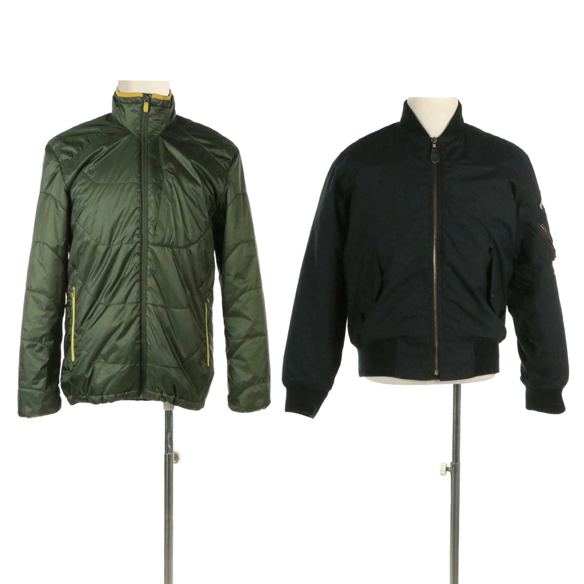 Men's Polo Ralph Lauren Nylon Bomber Jacket with Merrell Insulated Zip ...