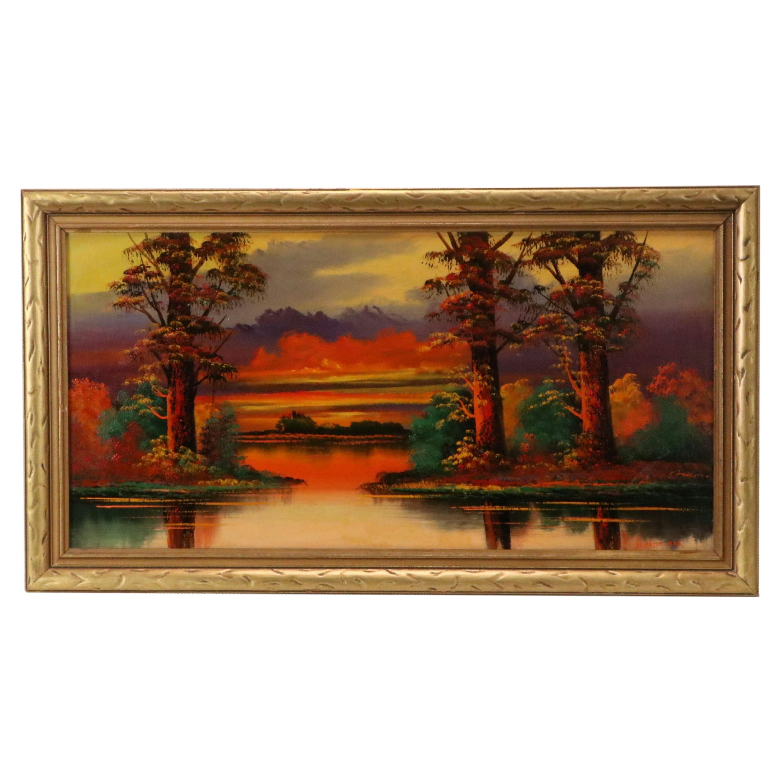 M. Hasselbar Landscape Oil Painting | EBTH