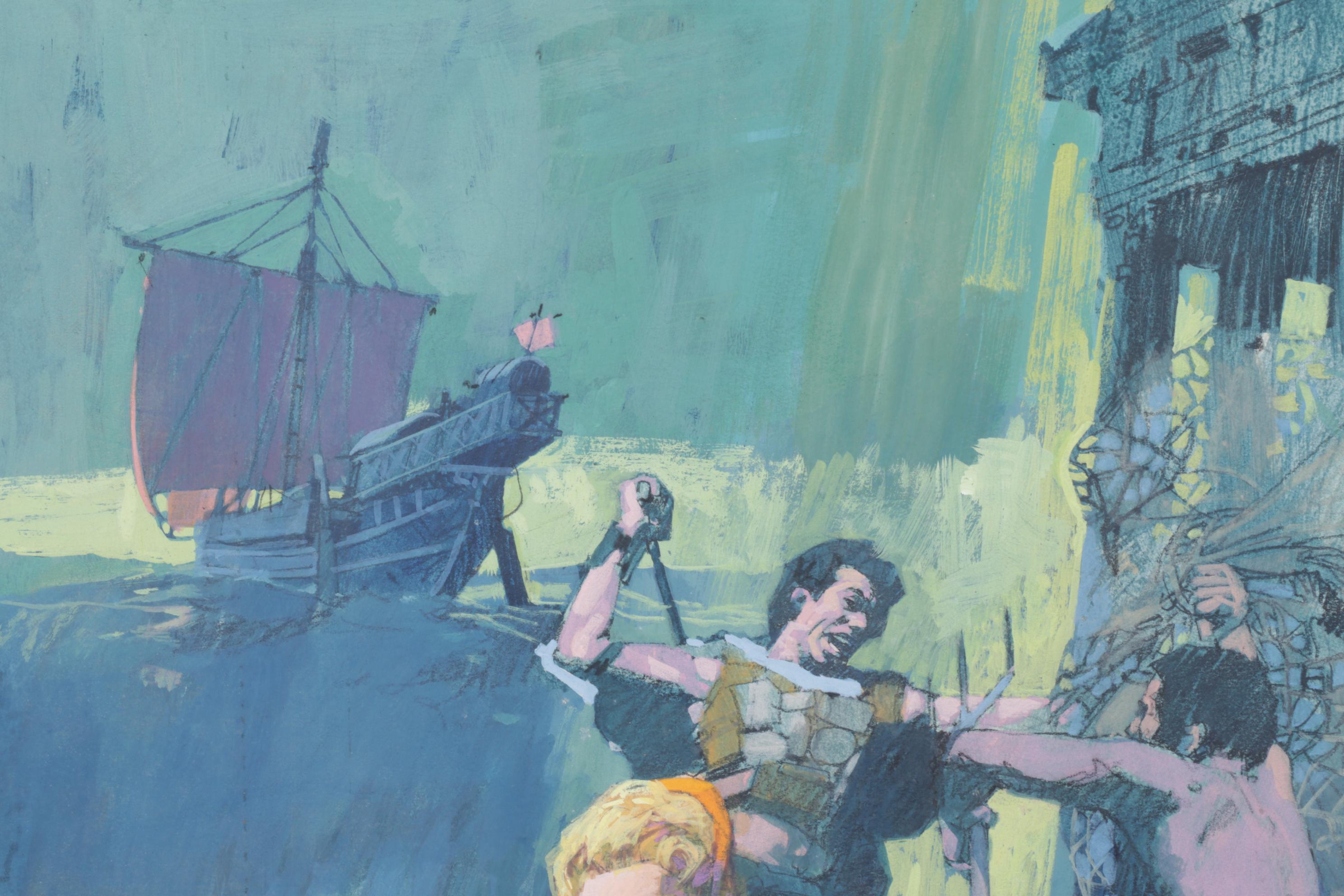 Book Cover Oil and Graphite Painting for "Fanina, Child of Rome" C ...