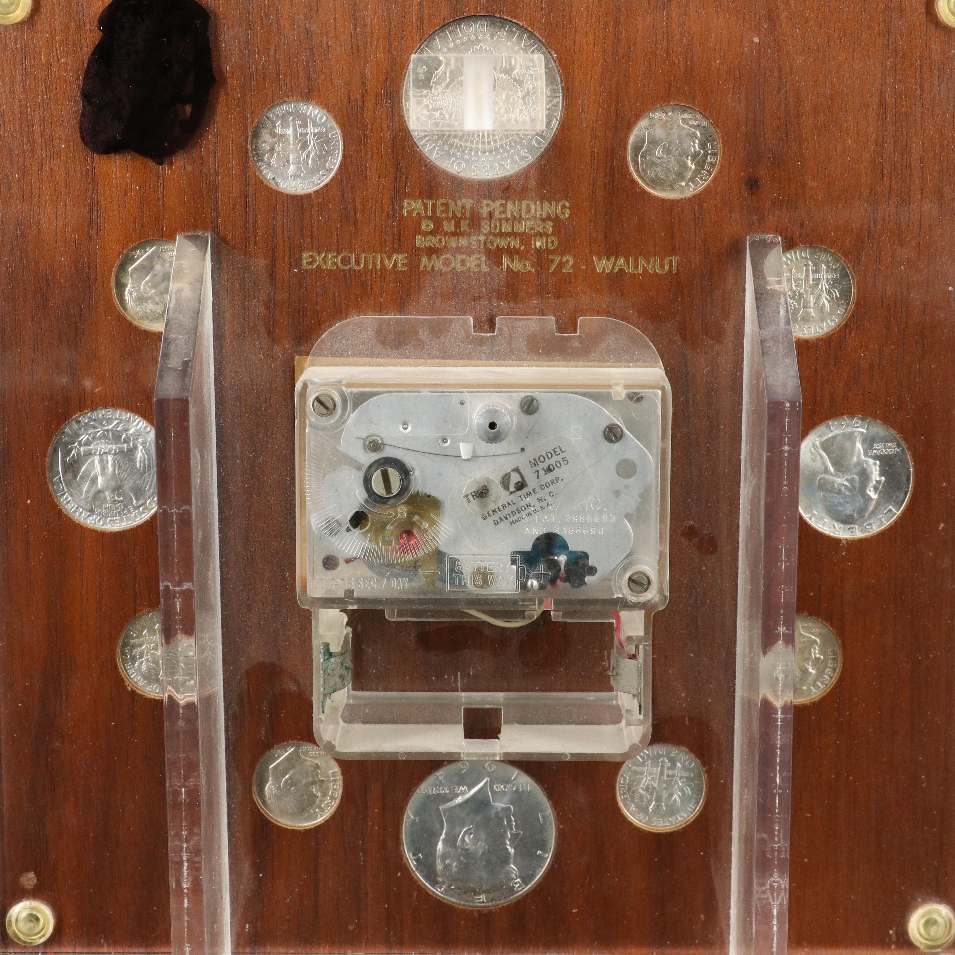 Vintage Silver Coin Clock and Three 1-Oz. Fine Silver Rounds | EBTH