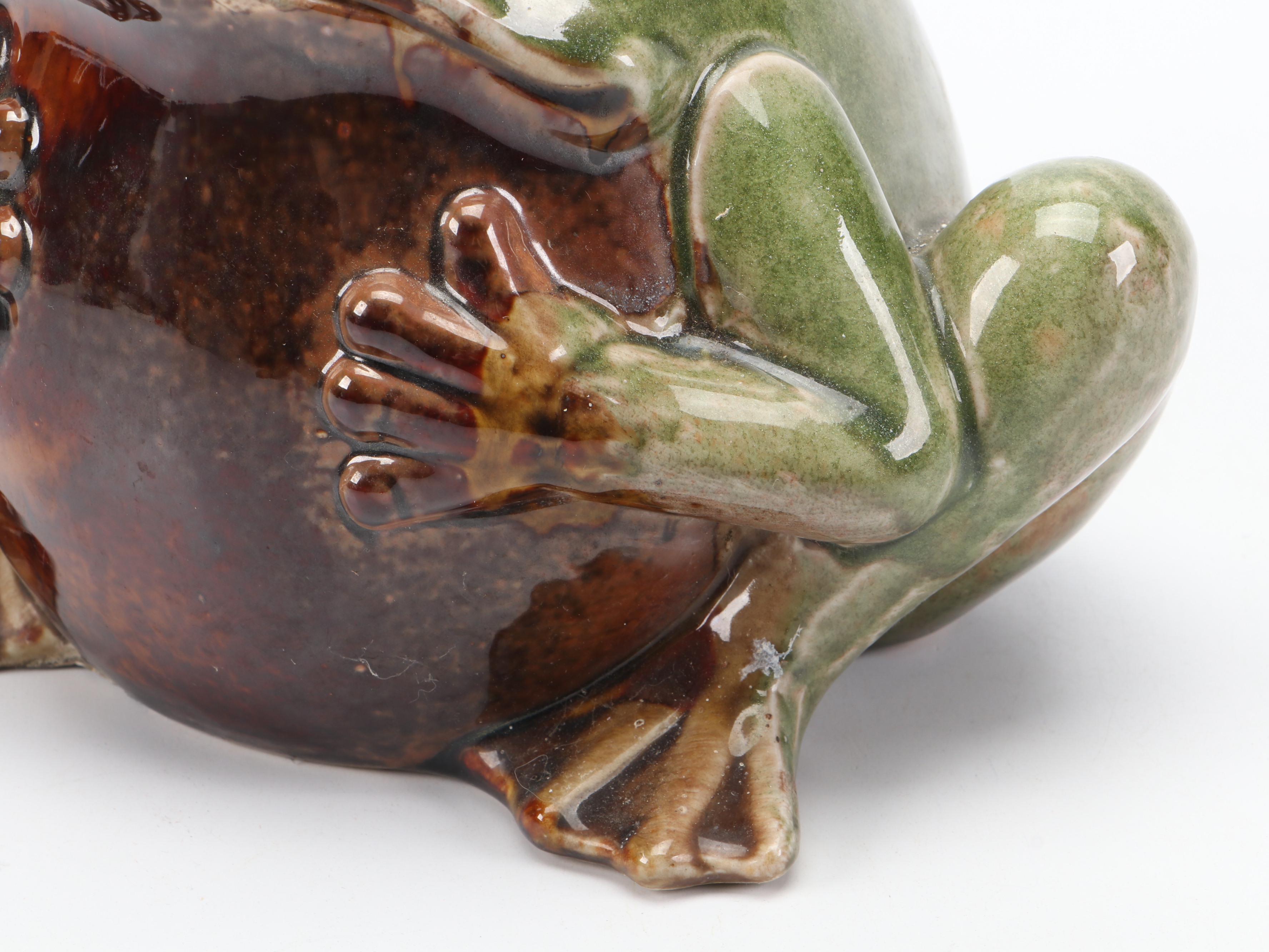 Shimmer Glazed Ceramic Frog Jug | EBTH