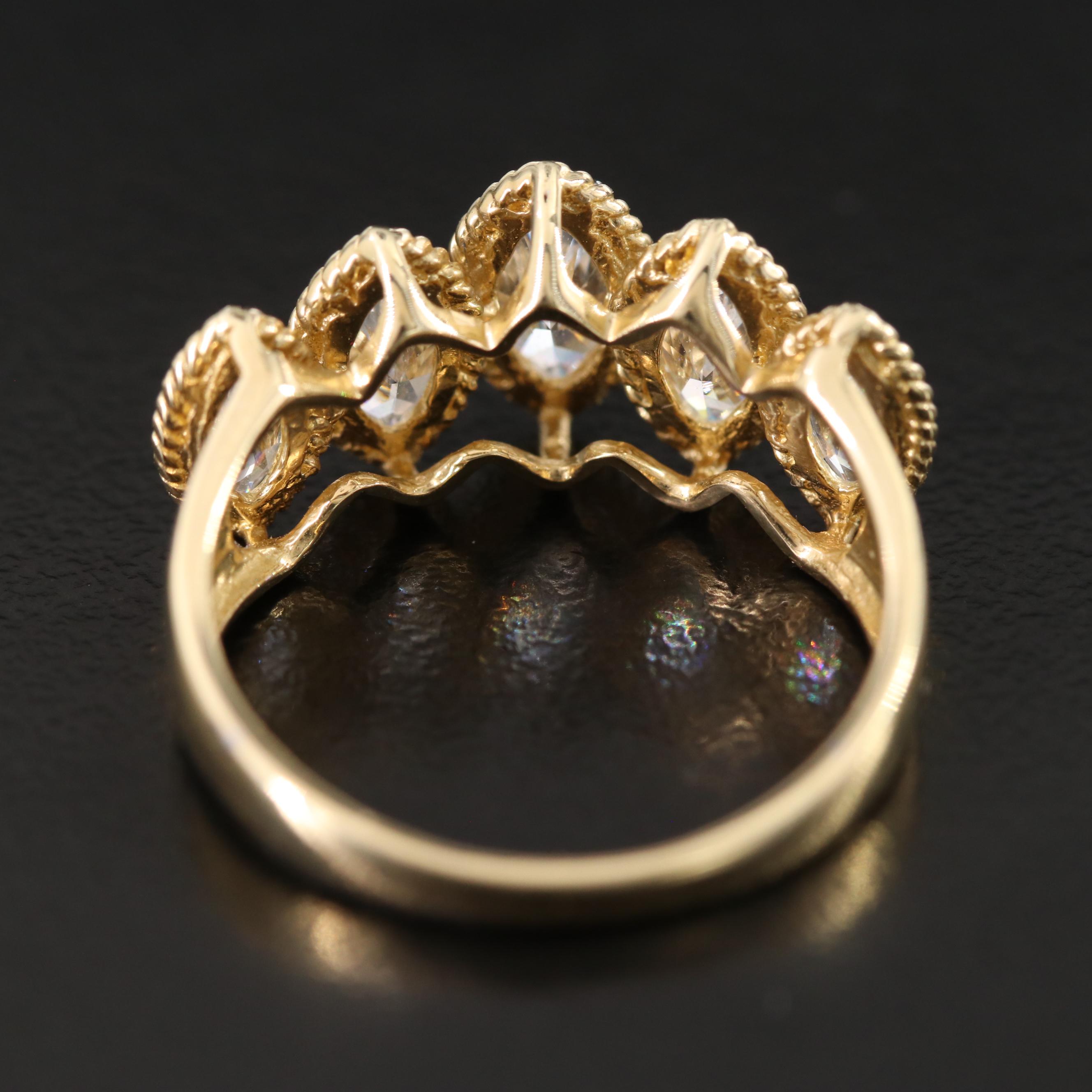 14K CZ Graduated Ring | EBTH