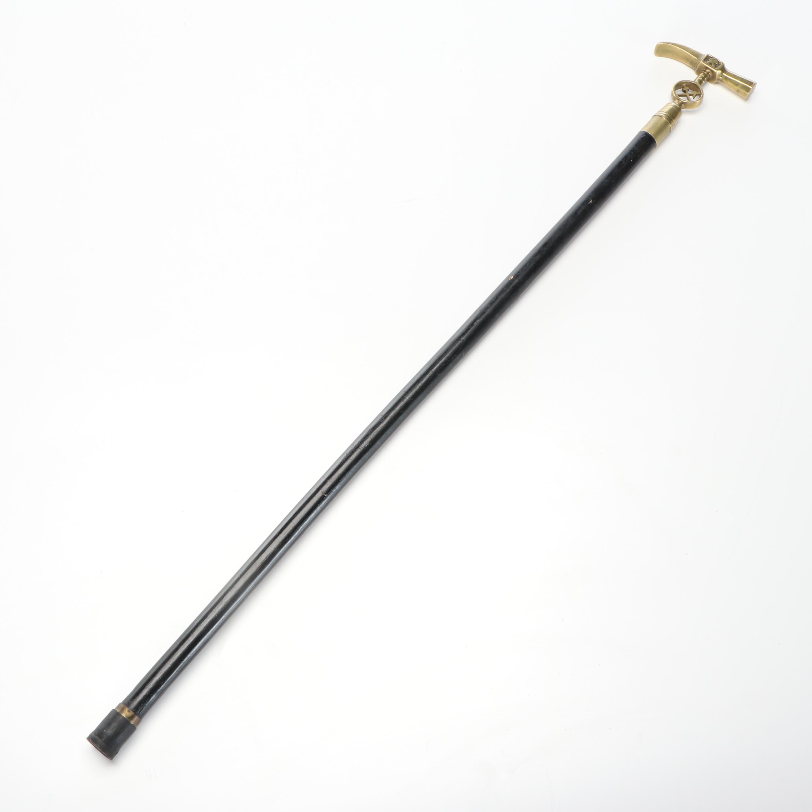 Anglo-Indian Cavalry Officer's Sabre and Mining Motif Pick Handle Sword ...