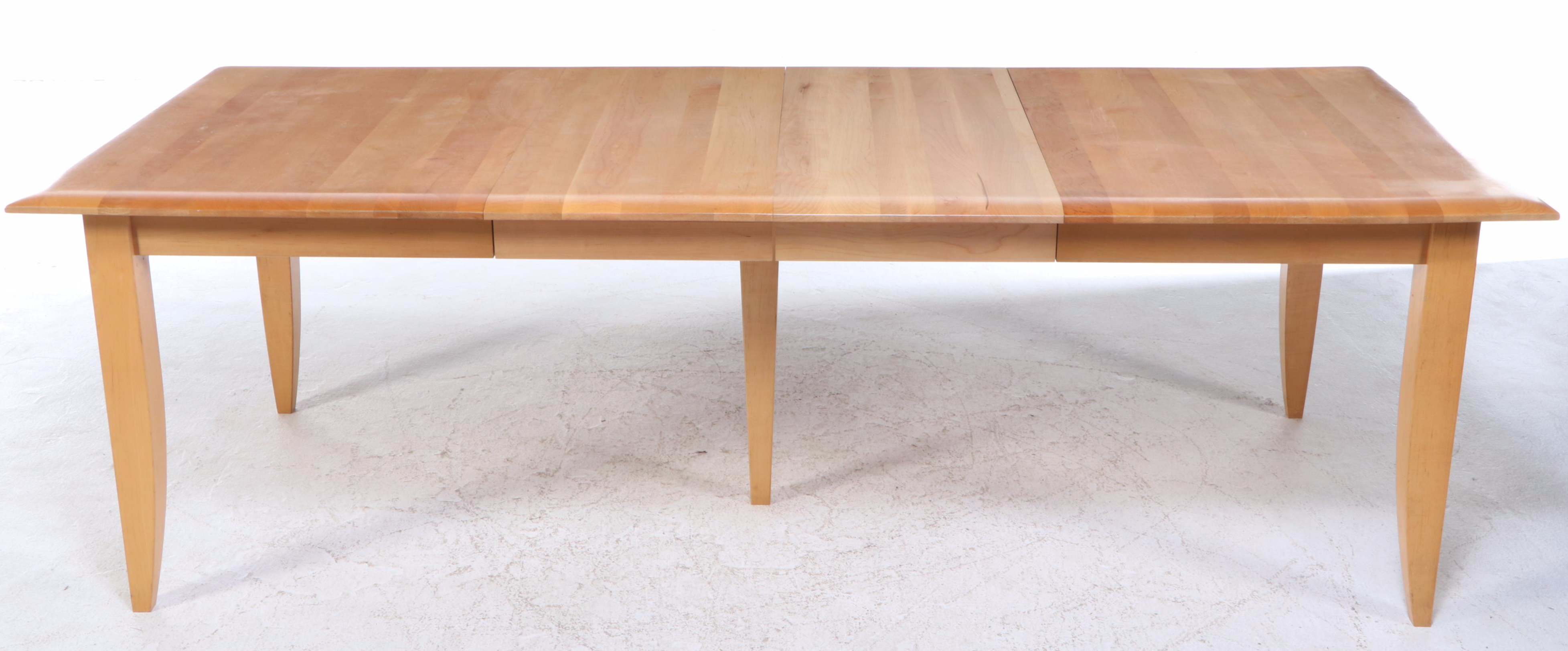 Arhaus Furniture Maple Extending Dining Table | EBTH