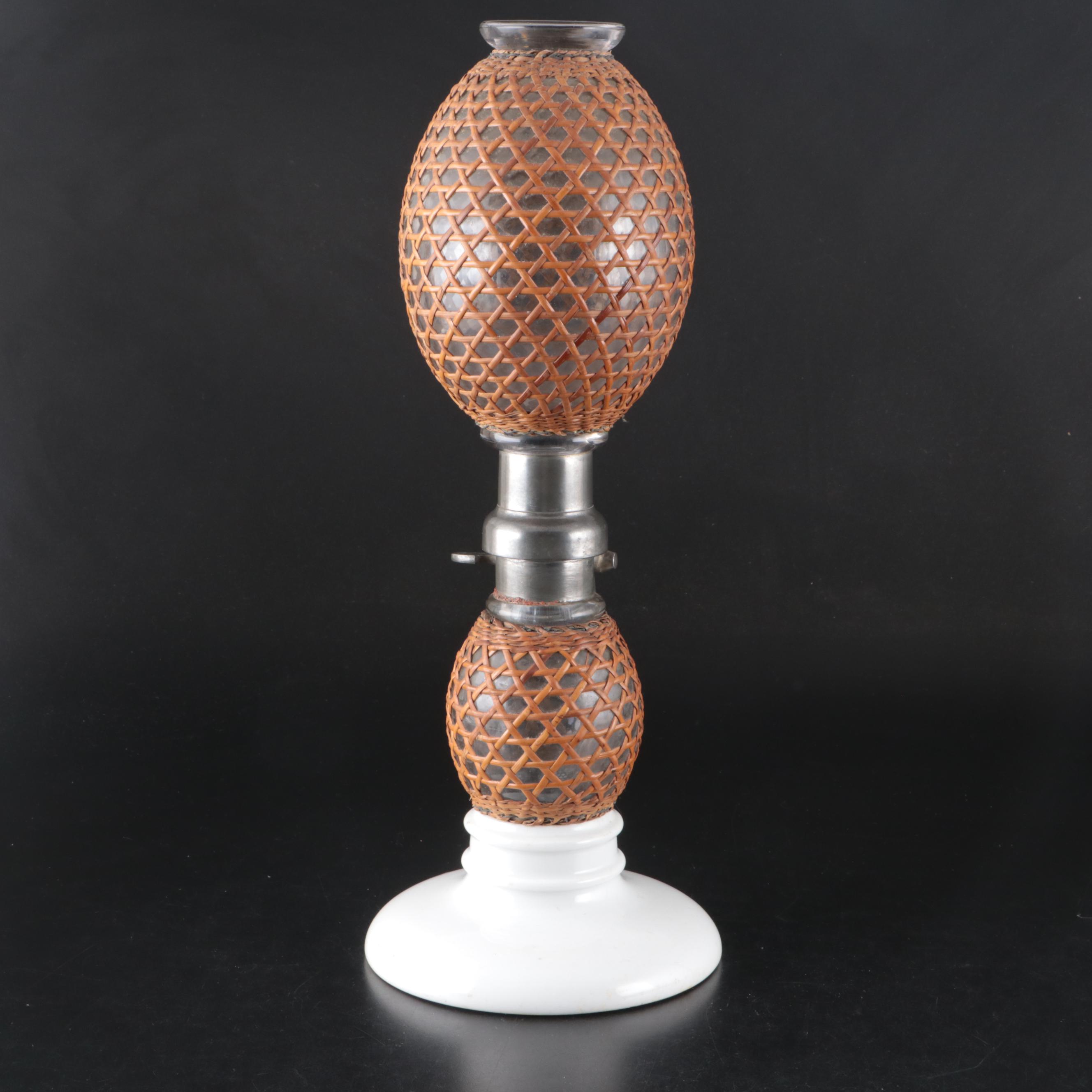 Breit Gasogene Cane-Wrapped Glass Soda Siphon, Early 20th Century | EBTH