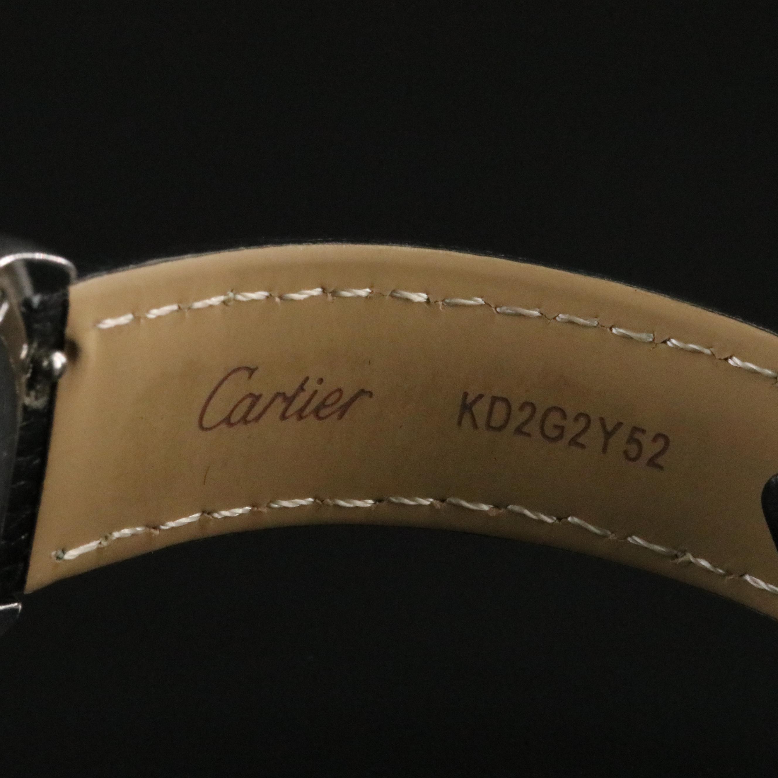 Cartier Ronde Solo de Cartier 29mm Steel Custom Diamonds Quartz Watch ...