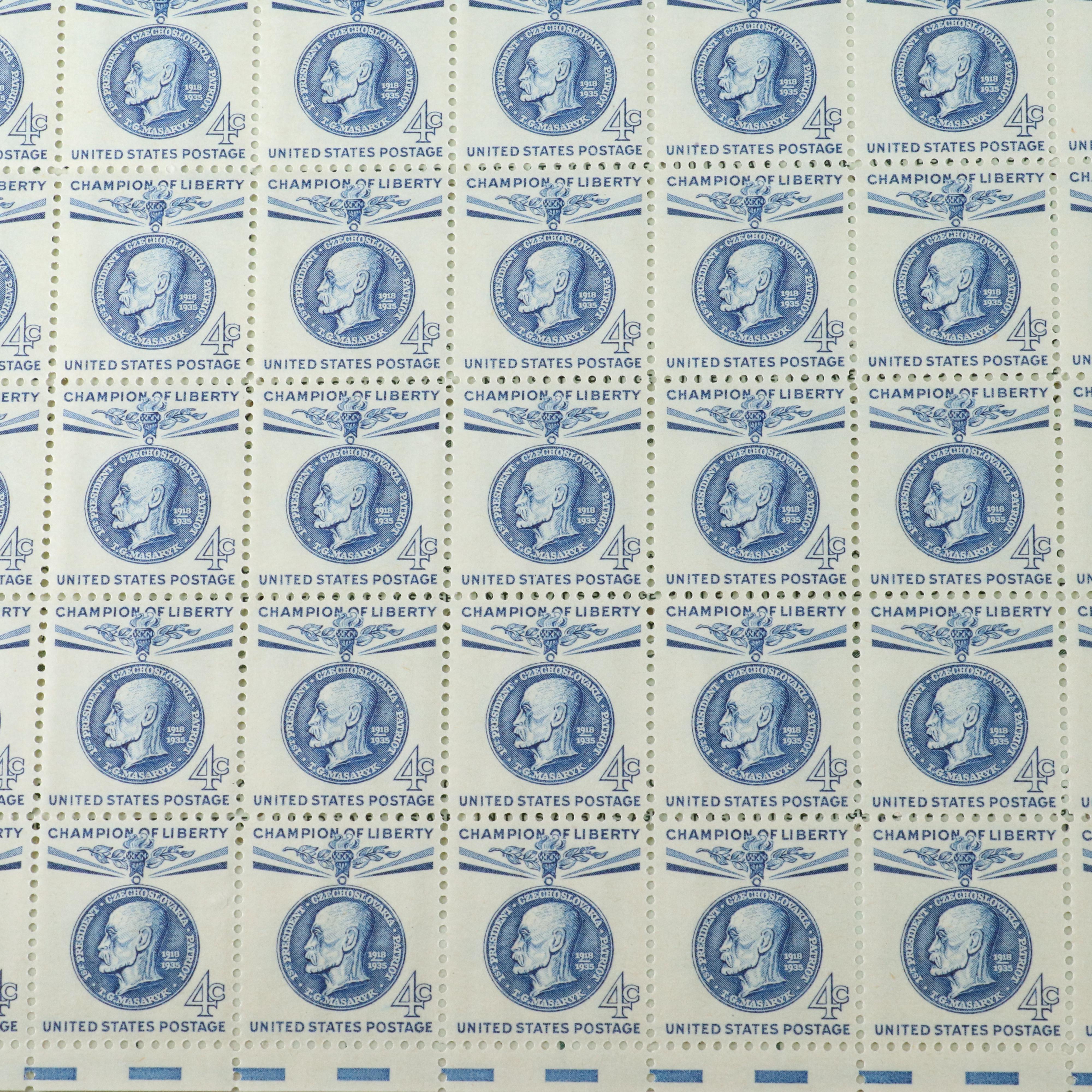 Twenty-Three Different U.S. Postage Stamp Sheets and Miniature Sheets ...