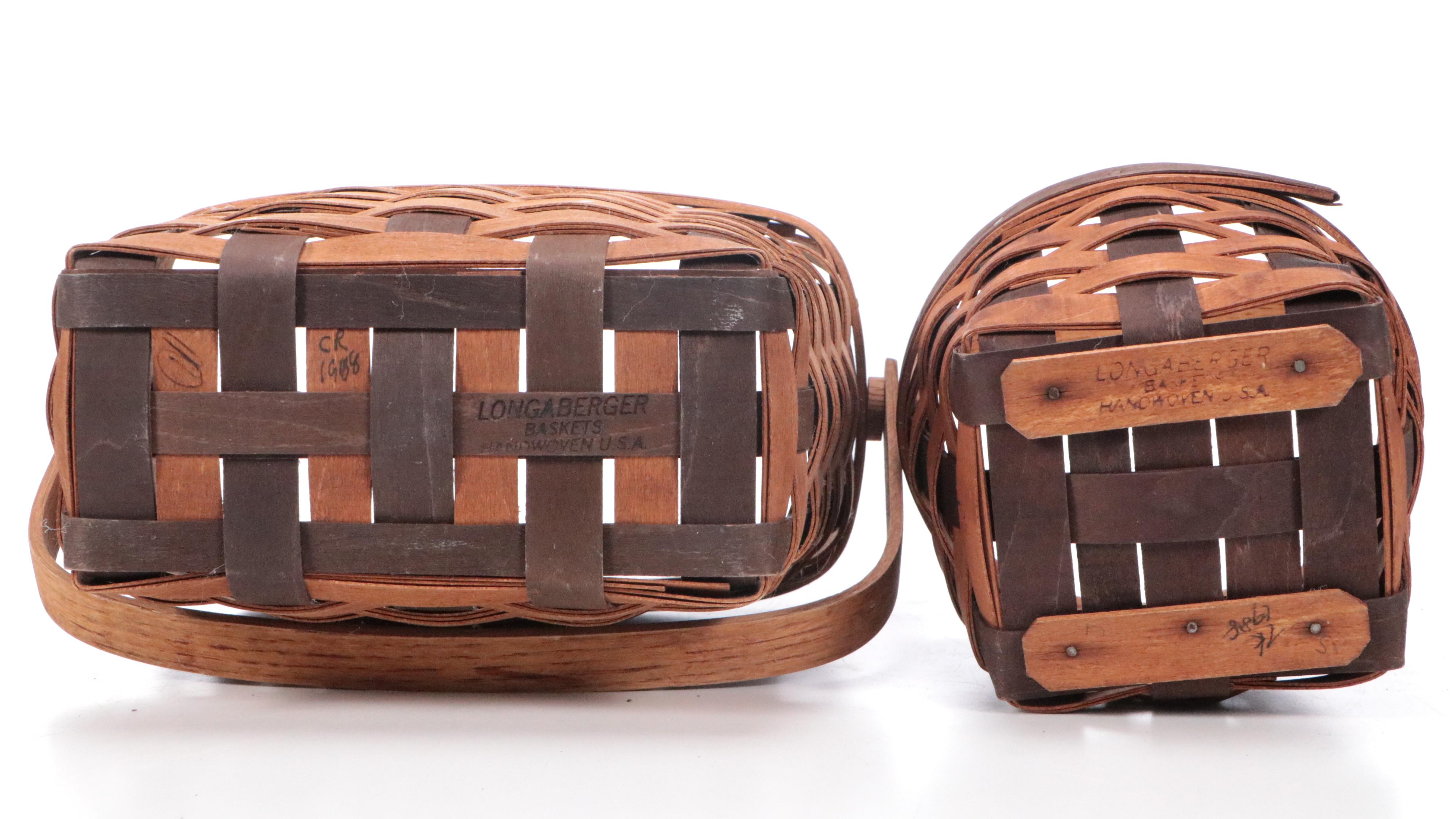 Longaberger and Royce Craft Woven Wooden Baskets, Late 20th Century | EBTH
