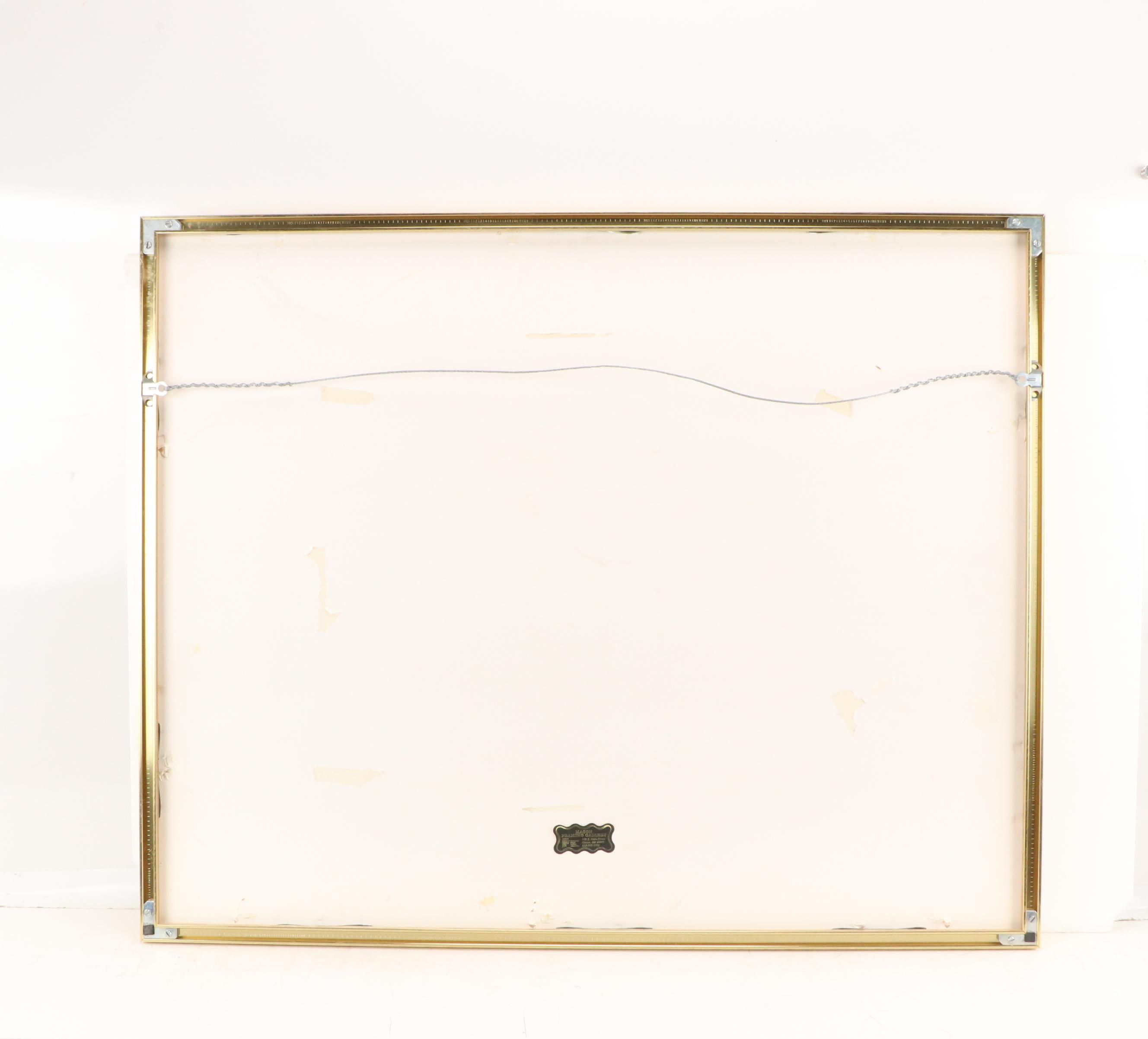 David Mueller Cityscape Pastel Drawing, 1992 | EBTH