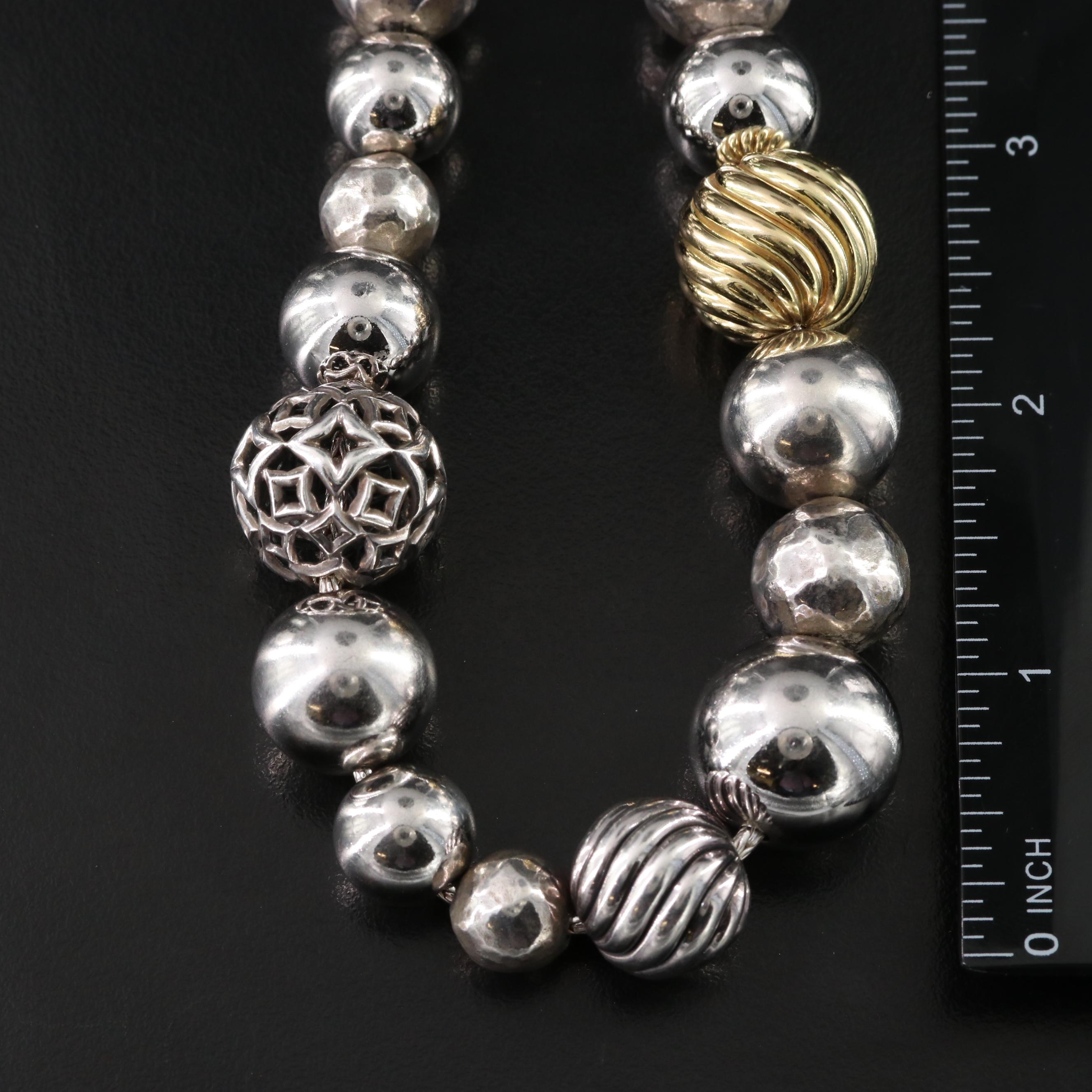 David Yurman Elements Sterling Necklace with 18K Accent | EBTH