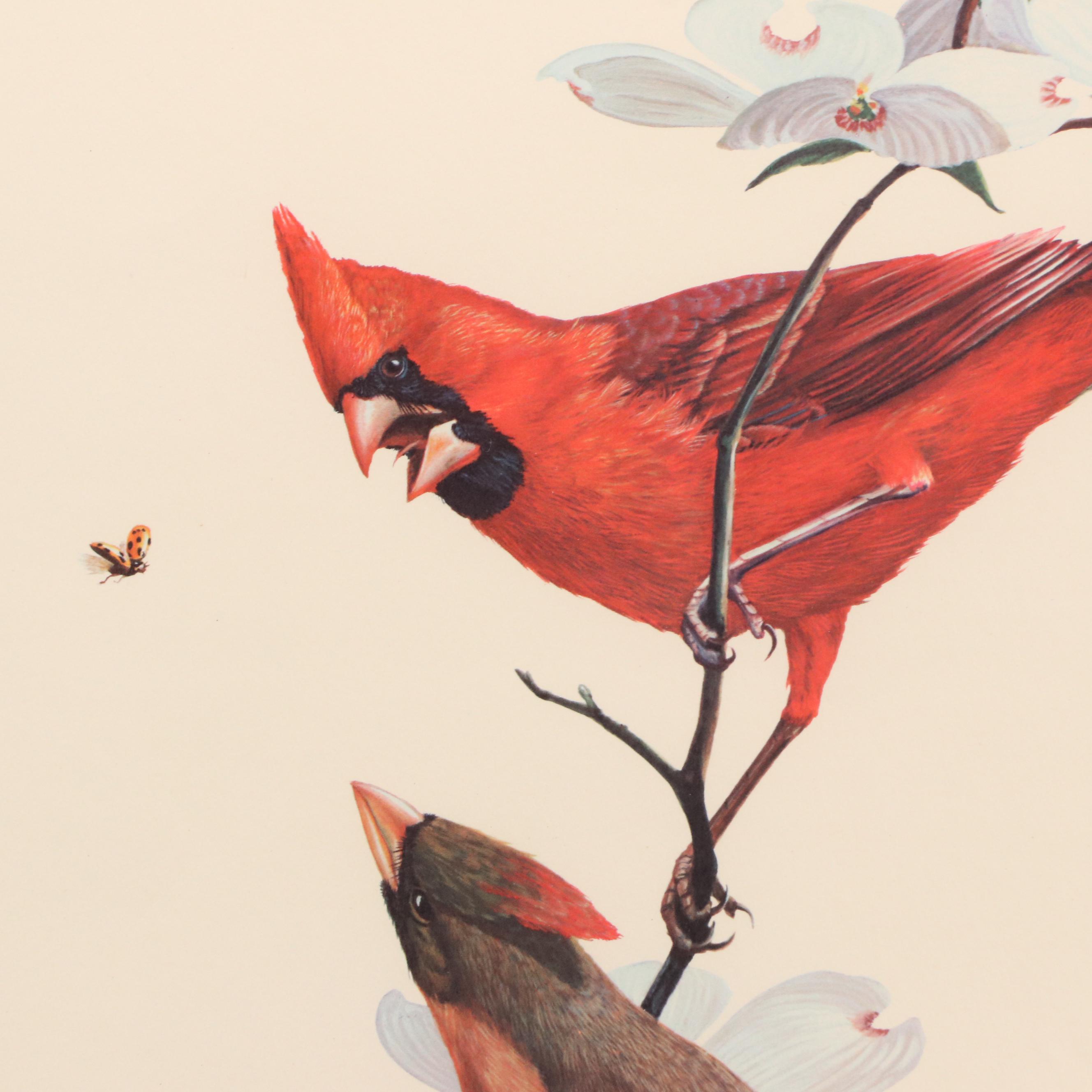 Ray Harm Offset Lithograph "Cardinal", 1963 | EBTH