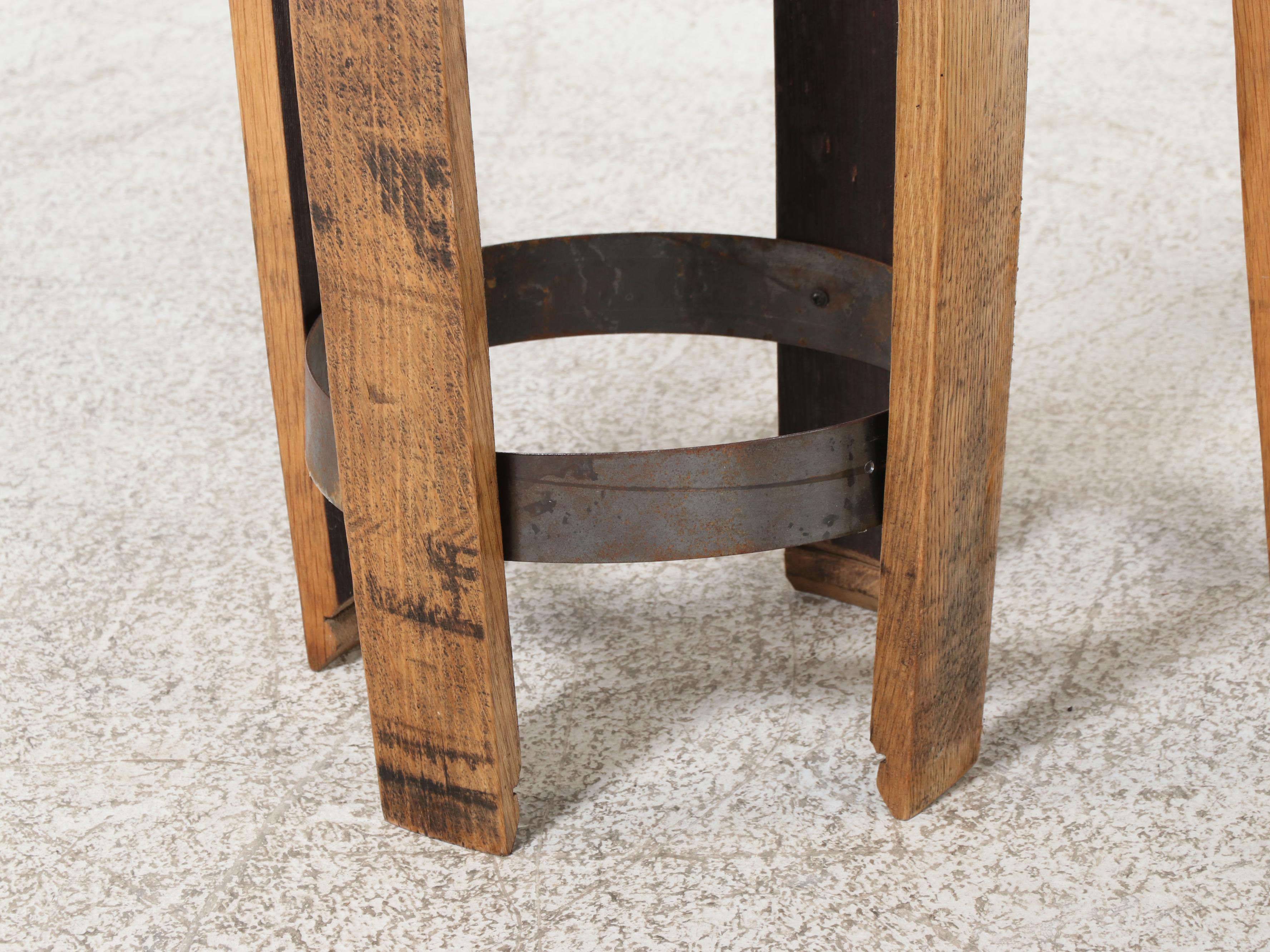 The Barrel Market Charred White Oak Bourbon Barrel Stave Nesting Tables ...