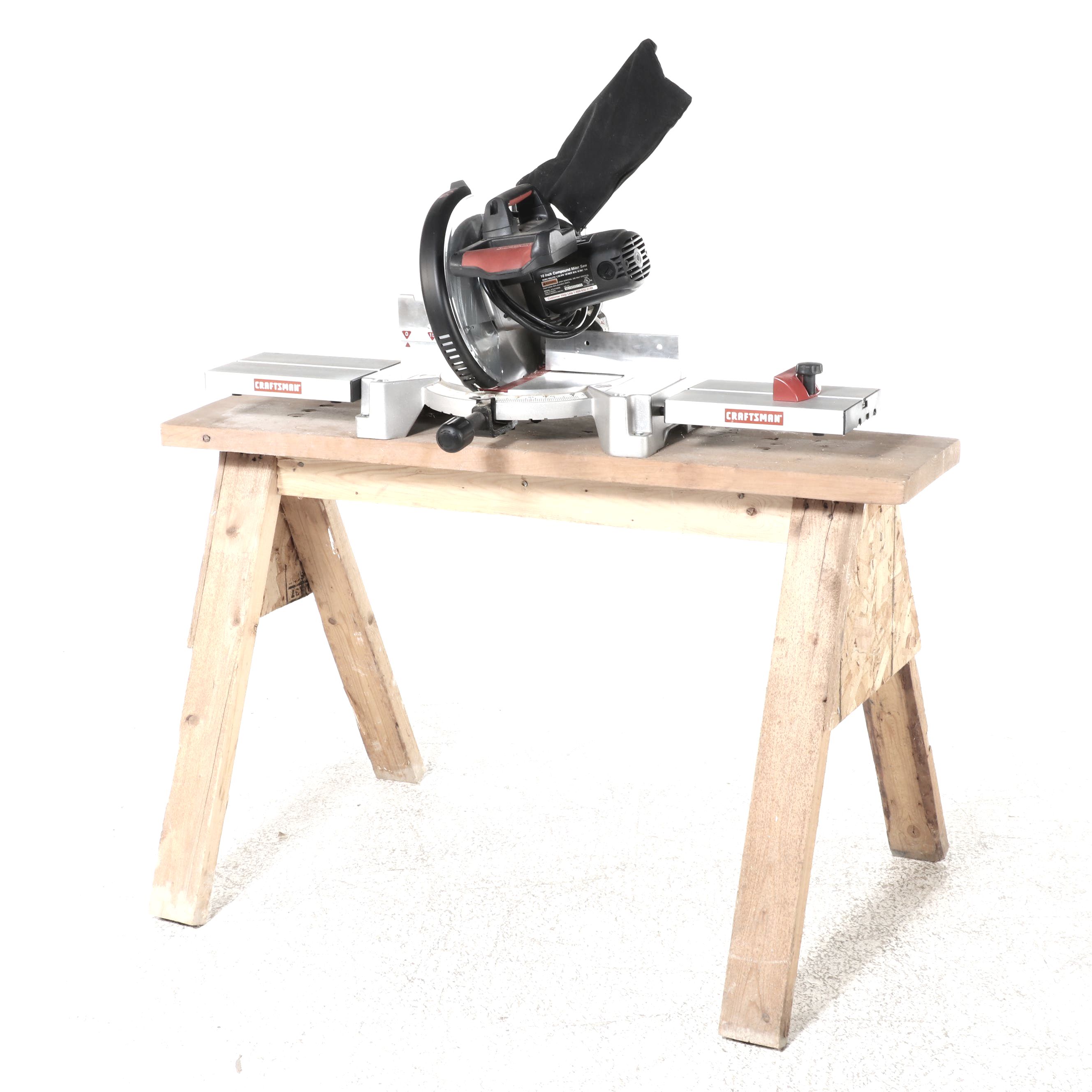 Craftsman 10" Compound Miter Saw with Workbench | EBTH