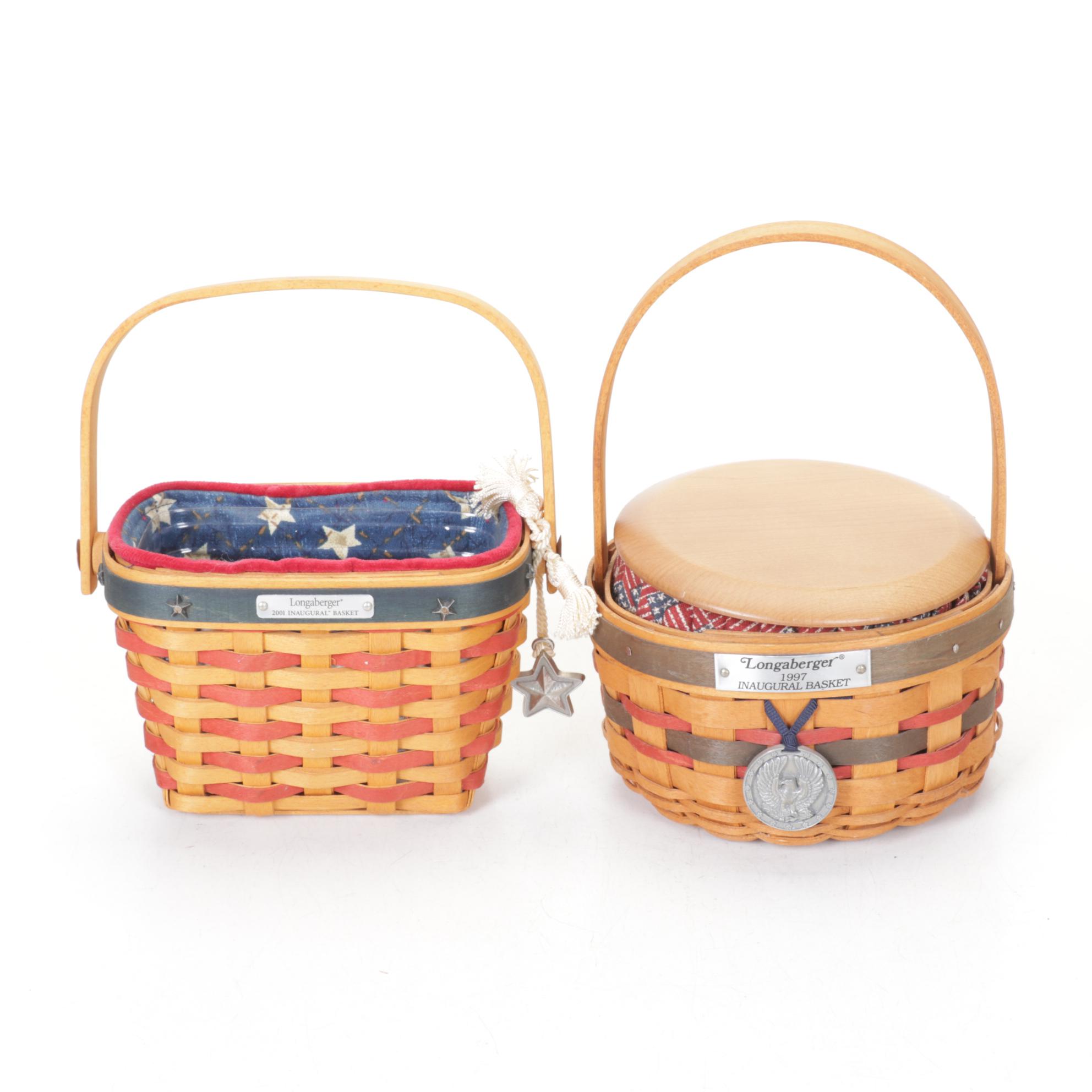 Longaberger Red, White & Blue Inaugural Baskets | EBTH