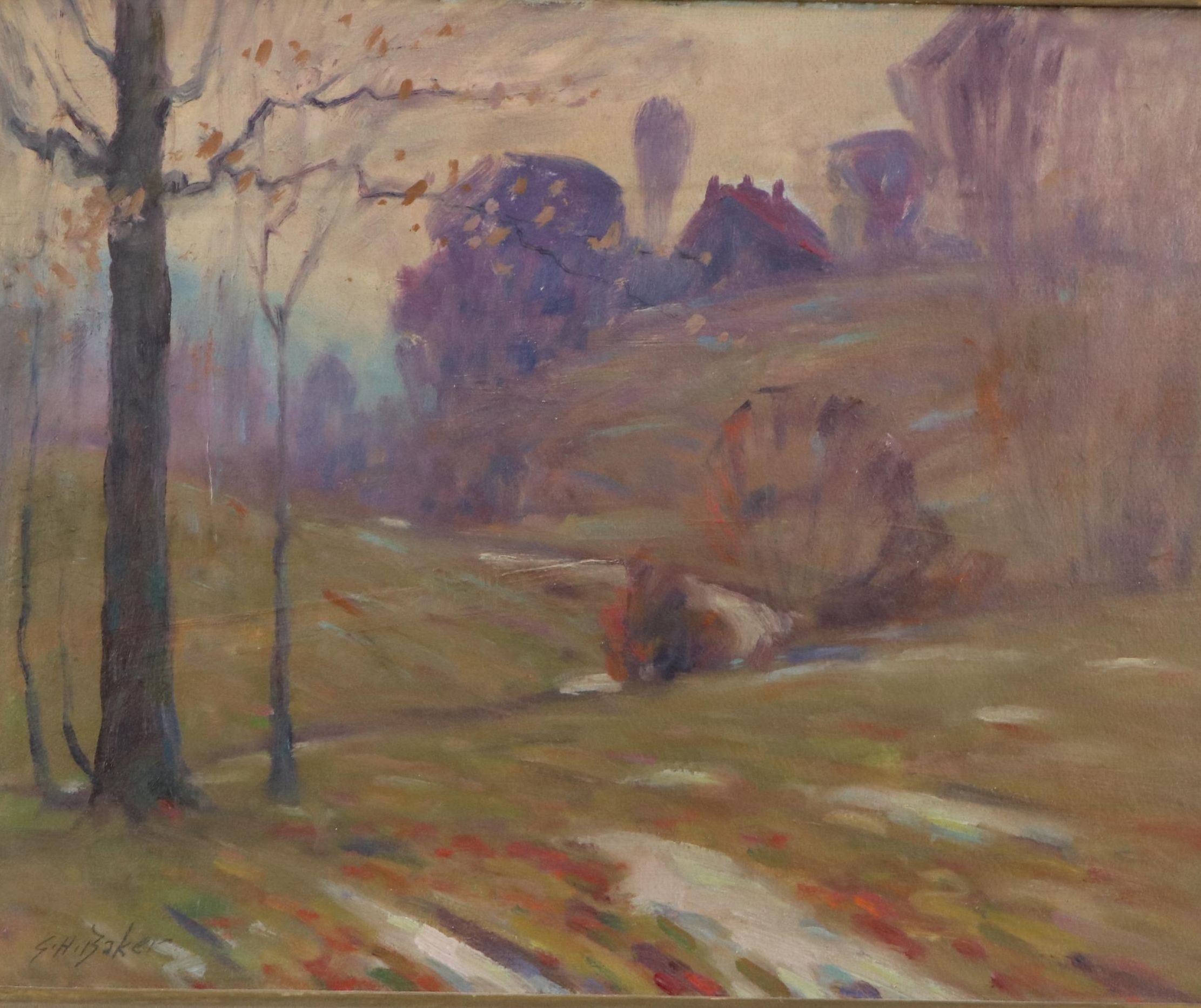 George Herbert Baker, Richmond Group Impressionist Oil Landscape, Circa ...