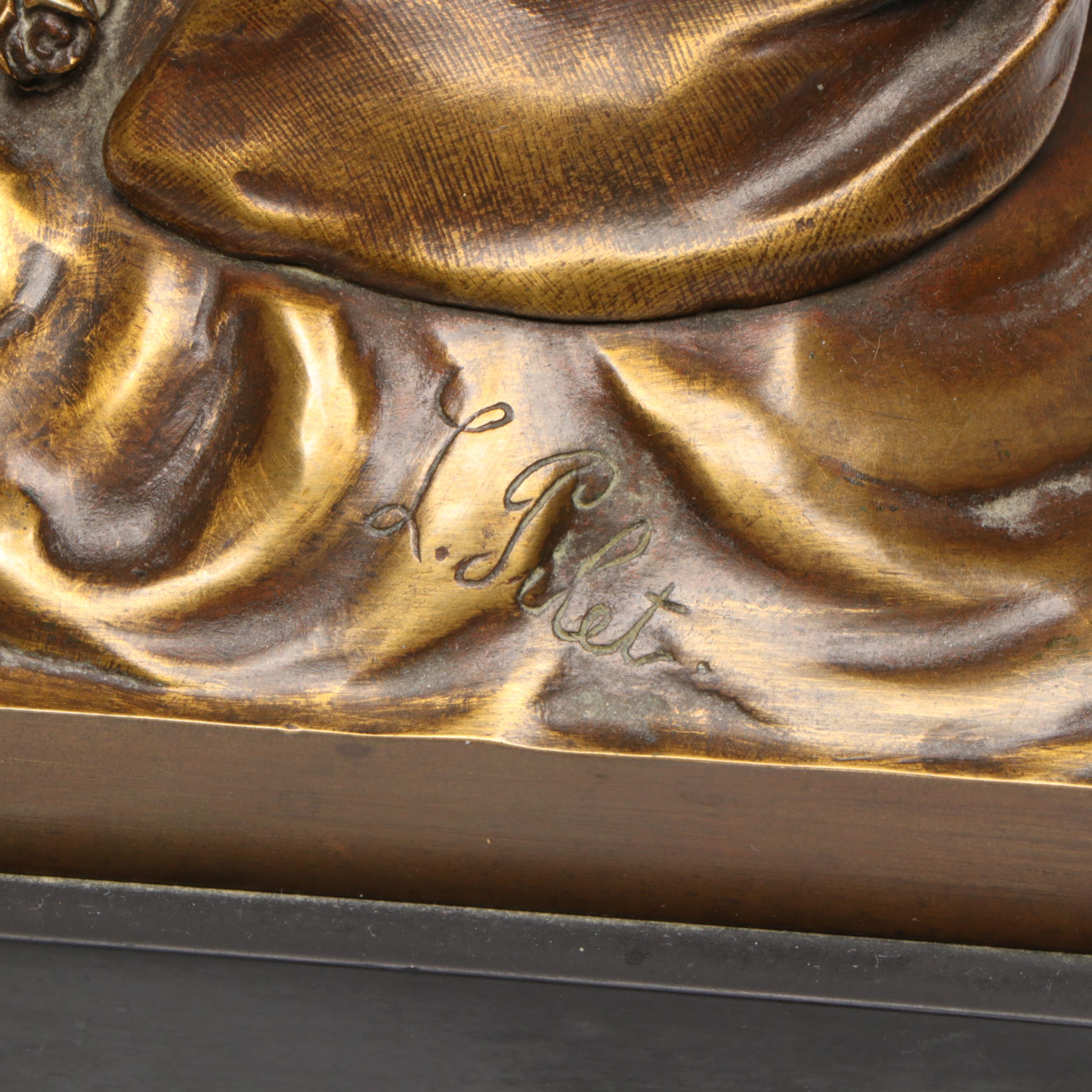 Cast Brass Figure After August Moreau "La Paix Armée" (Armed Peace) | EBTH