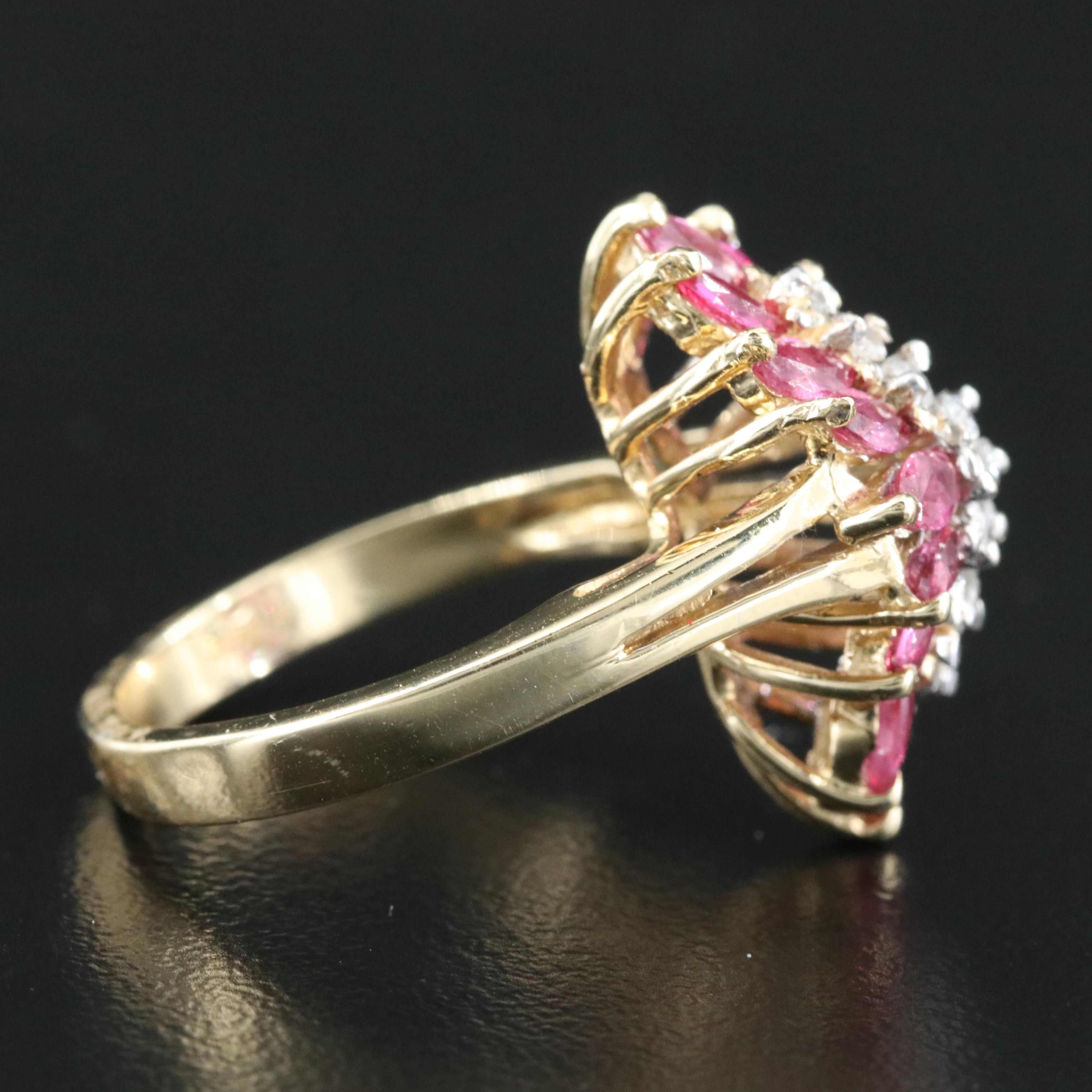 14K Diamond and Ruby Ring | EBTH