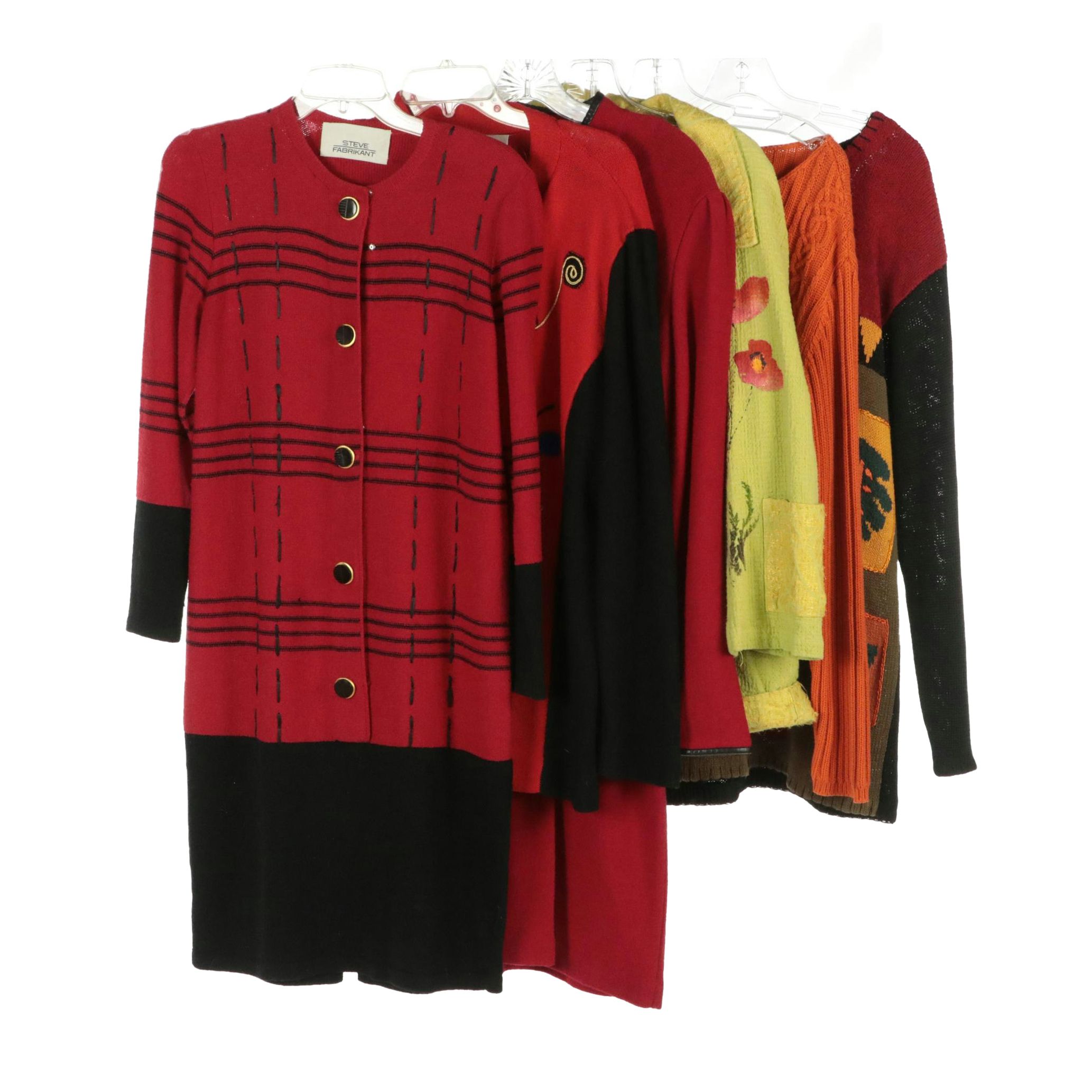 Steve Fabrikant Vintage Knit Sweater Dresses and Blazer with More Knit ...