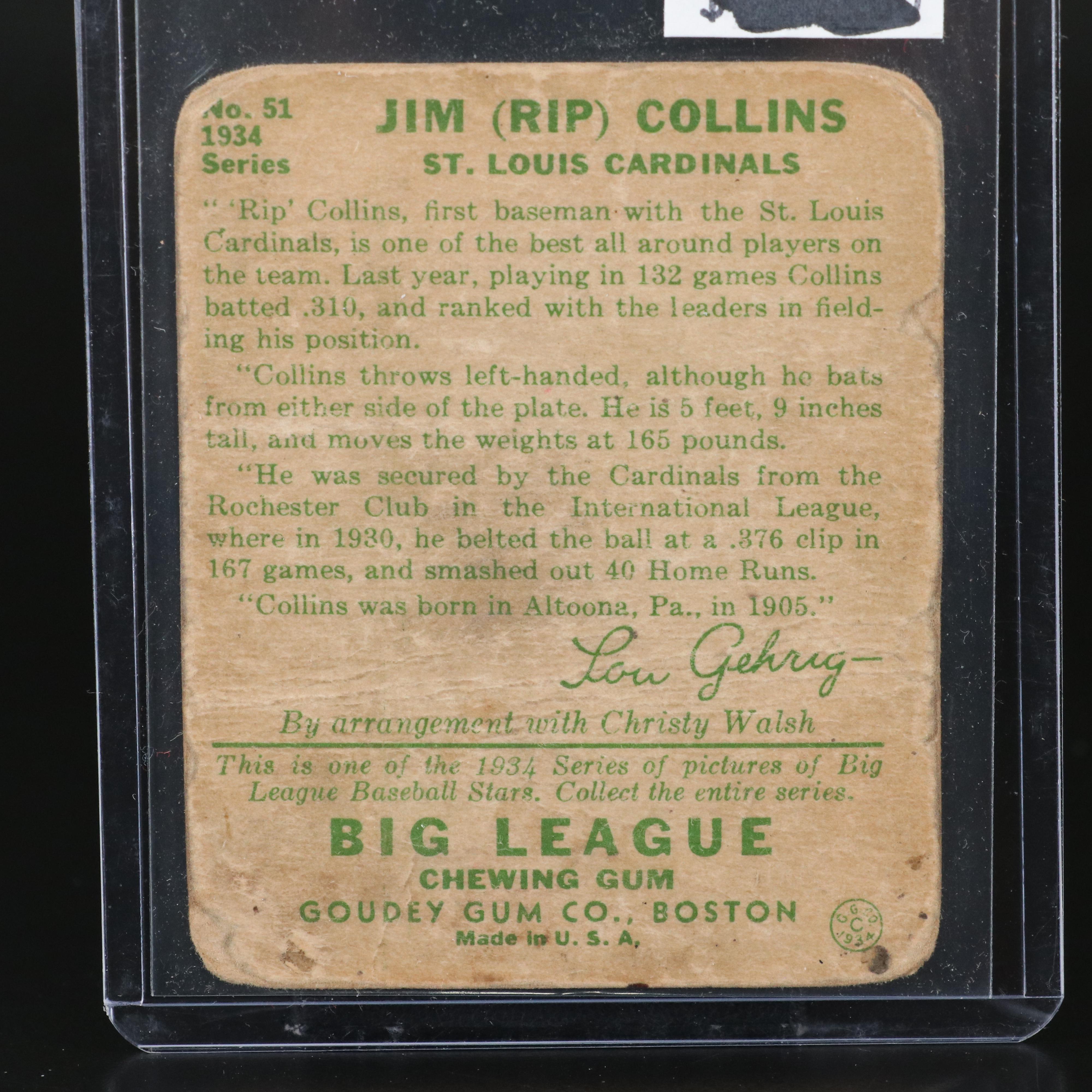 1933 and 1934 Goudey Baseball Cards Featuring Chuck Klein with More | EBTH