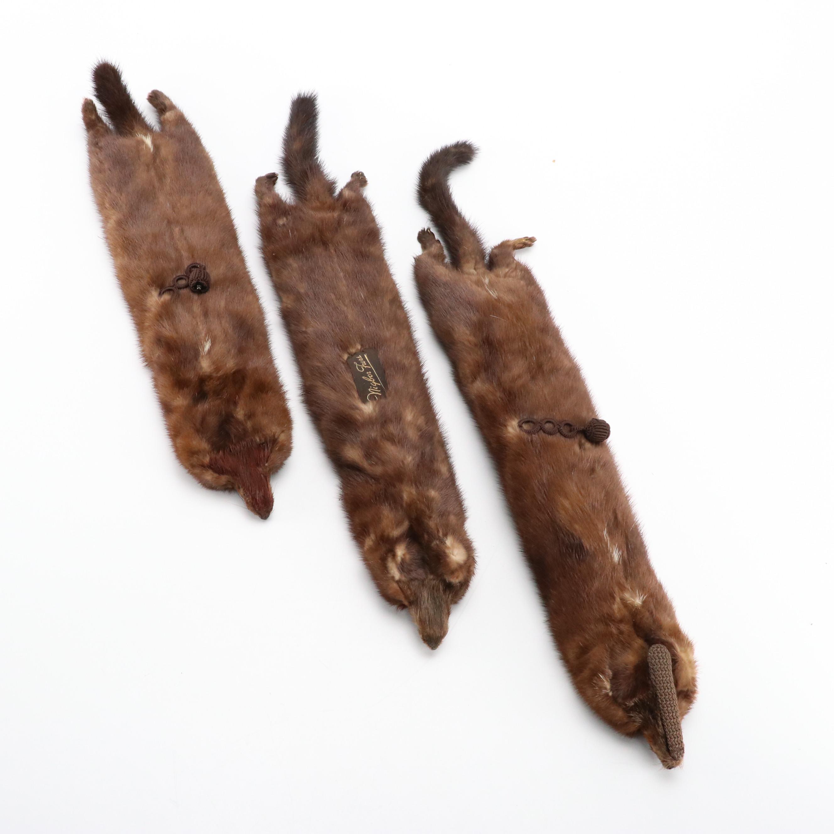 Mink Fur Full Pelt Stole from Nigbor Furs, Mid-20th Century | EBTH