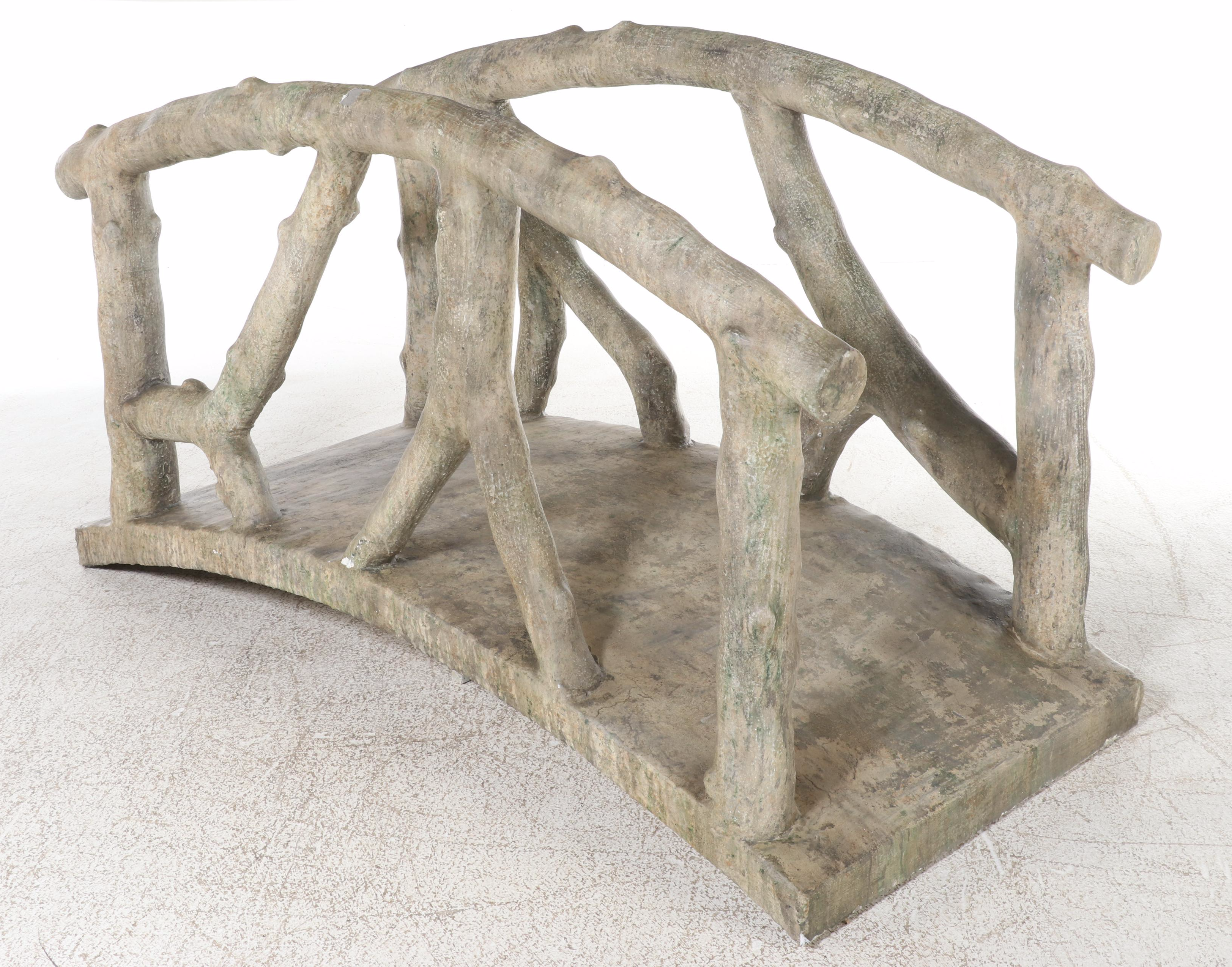 Faux-Bois Composite Branch-Form Garden Bridge | EBTH
